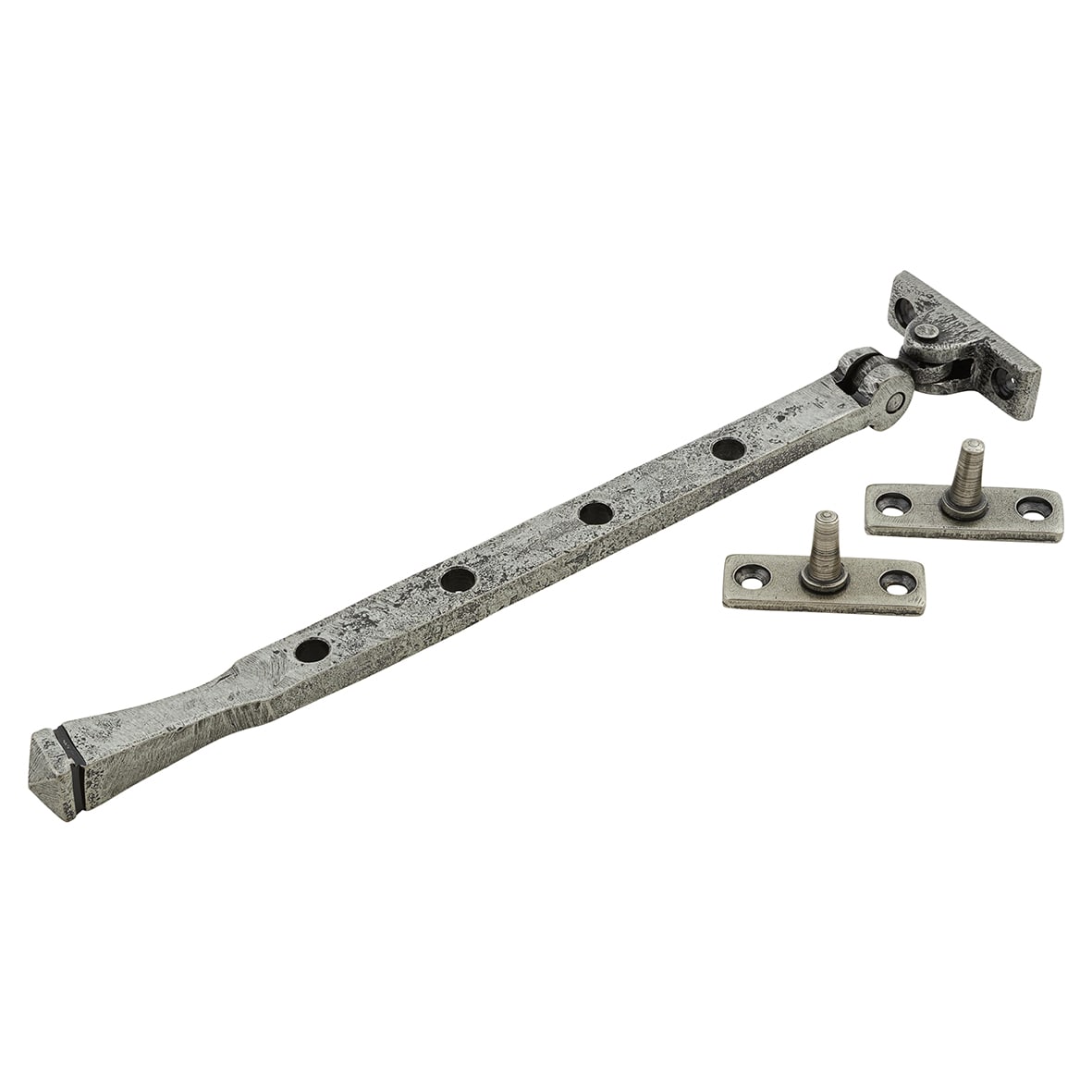 Cranked Ball Race Hinge 75 x 3mm Satin Chrome | IronmongeryDirect ...