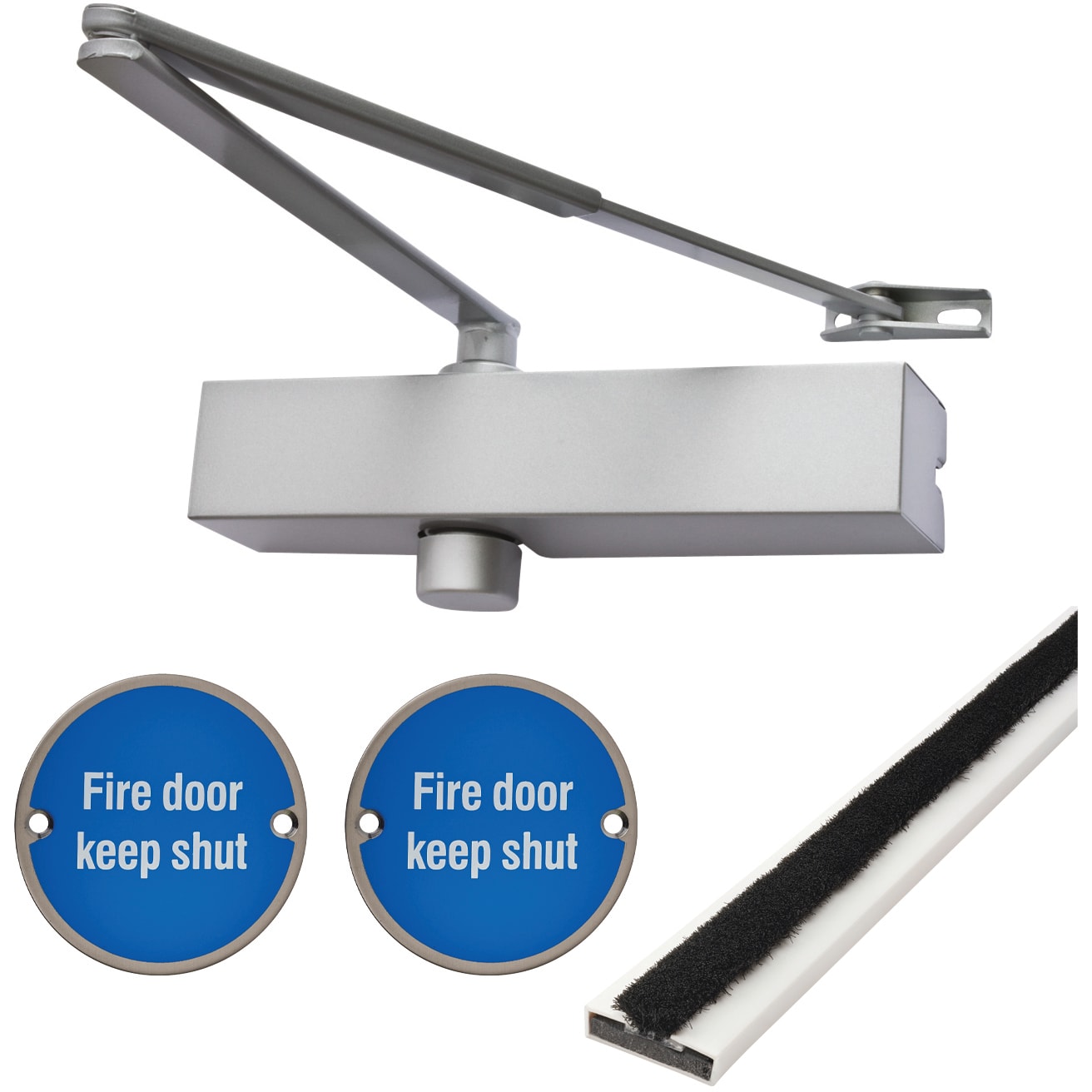 Medium Duty Pull Handle Fire Door Kit - Stainless Steel ...