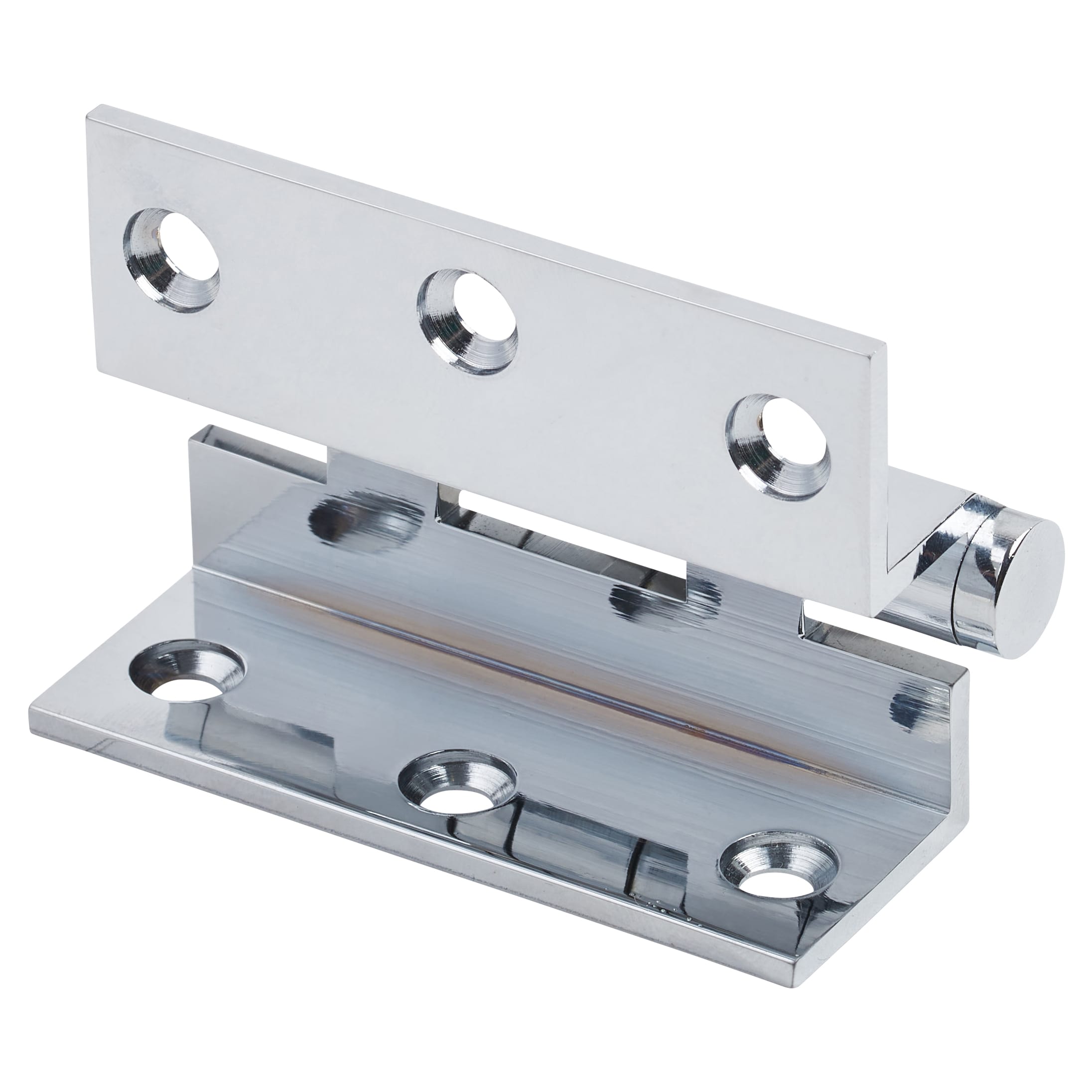 Cranked Ball Race Hinge 75 x 3mm Polished Chrome | IronmongeryDirect ...
