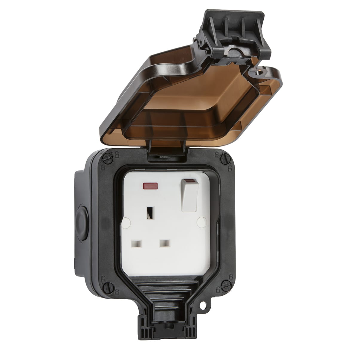 Knightsbridge 13A IP66 1 Gang Switched Outdoor Weatherproof Socket with ...