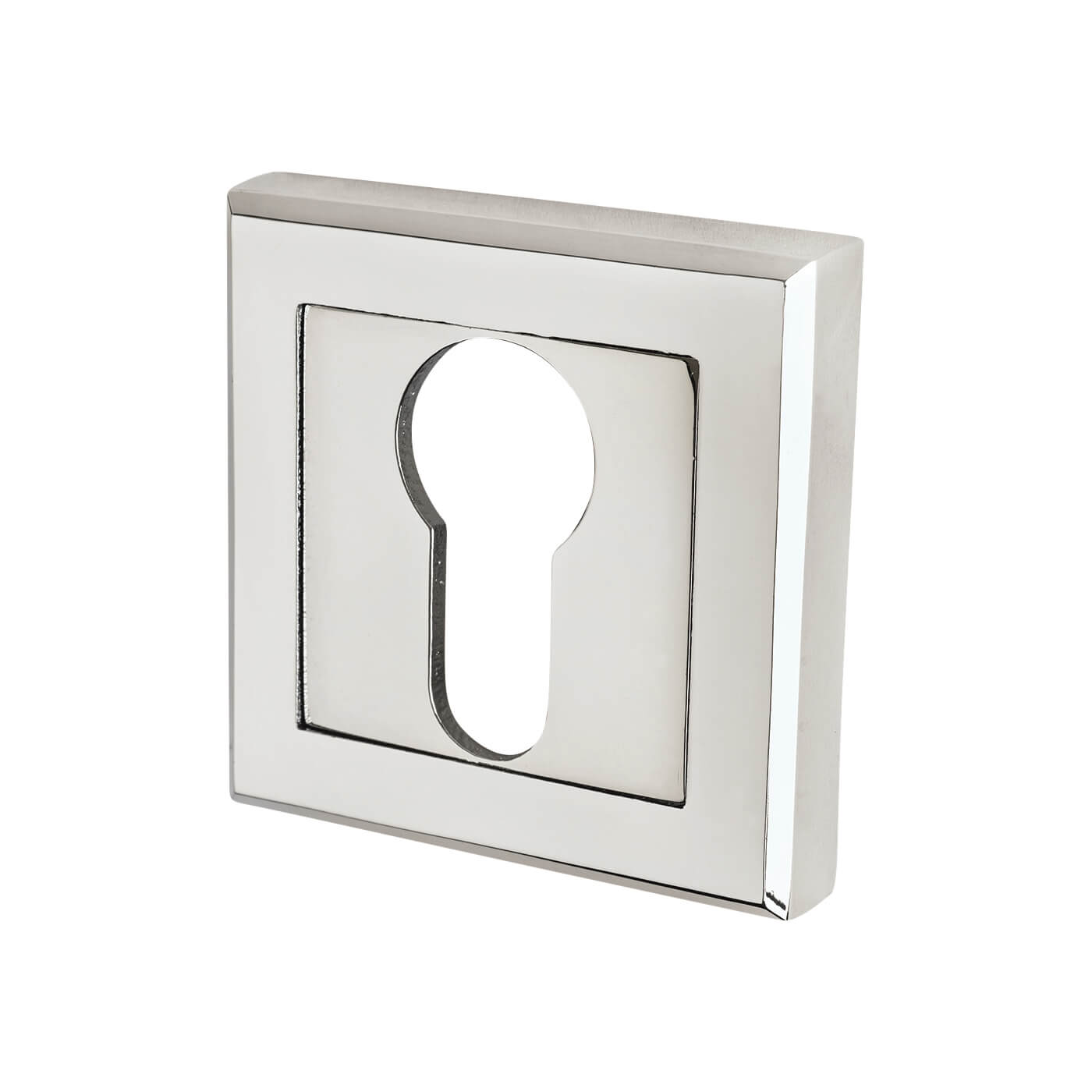Altro Square Escutcheon - Euro - Polished Chrome | IronmongeryDirect ...