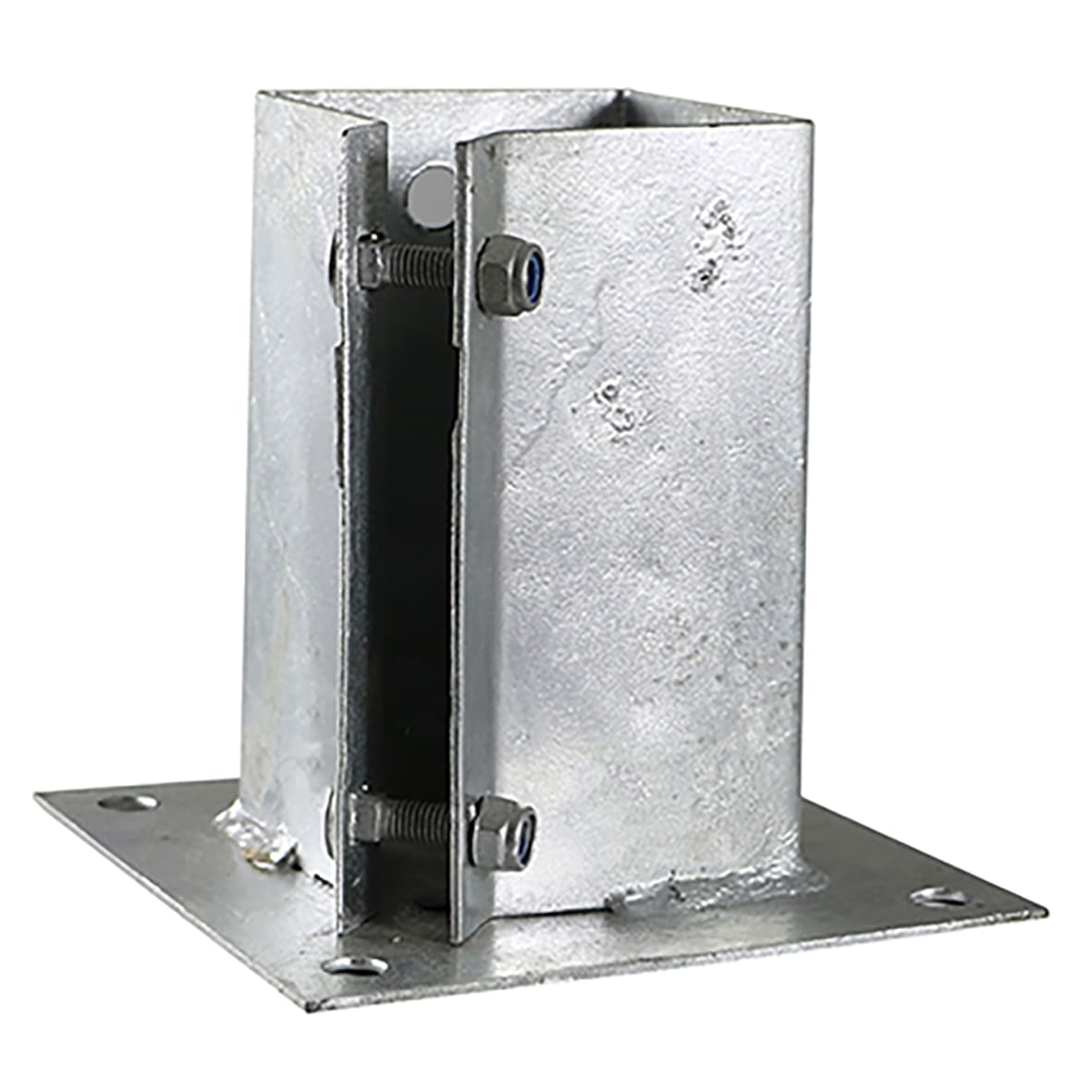 Taurus Bolt Down Fence Post Shoe - Bolt Secure - 100mm - Galvanised ...