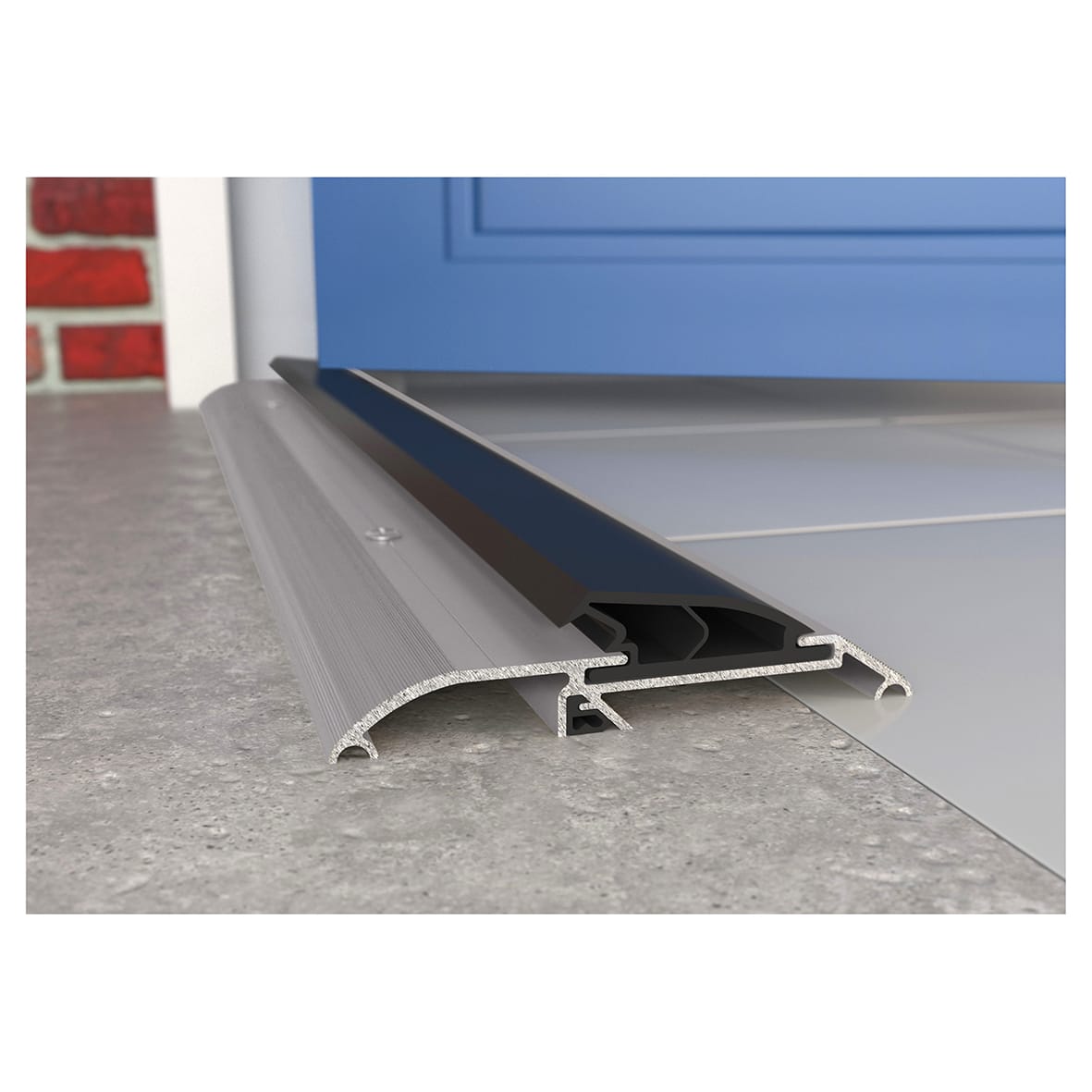 Roll Over Threshold Seal 1829mm Plain Alumminium Finish ...