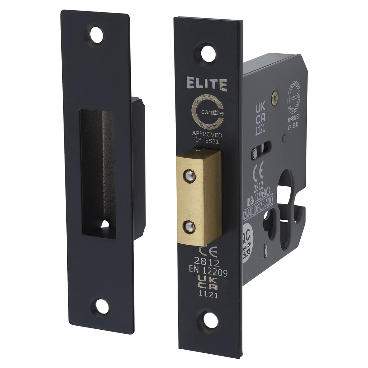 Touchpoint Euro Profile Deadlock - 78mm Case - 57mm Backset - Matt ...