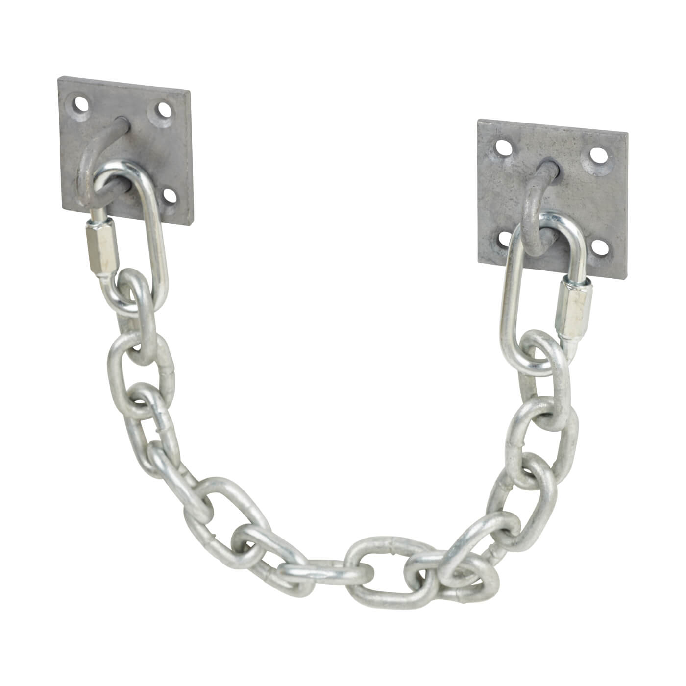 Door Check Chain on Plates 450mm Galvanised | IronmongeryDirect | Same ...