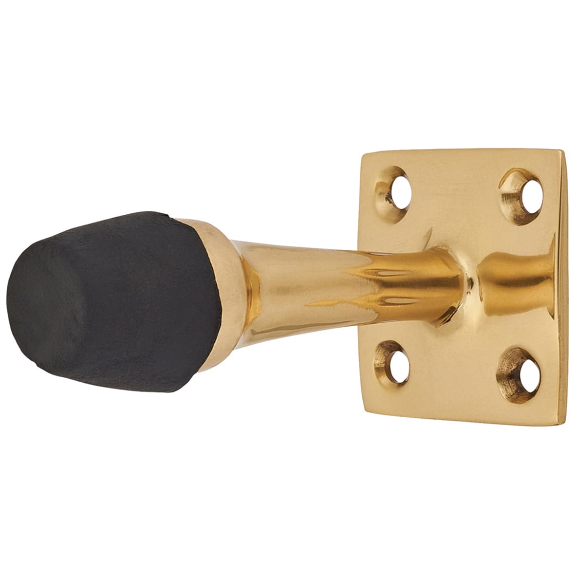 Altro Square Base Projection Door Stop - 70mm - Polished Brass ...