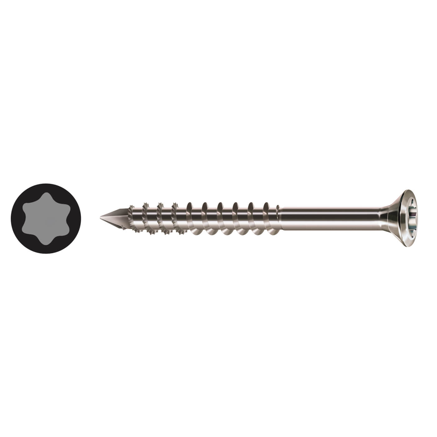 Spax Facade Screws with Small Head - 4.0 x 40mm - A2 Stainless Steel ...