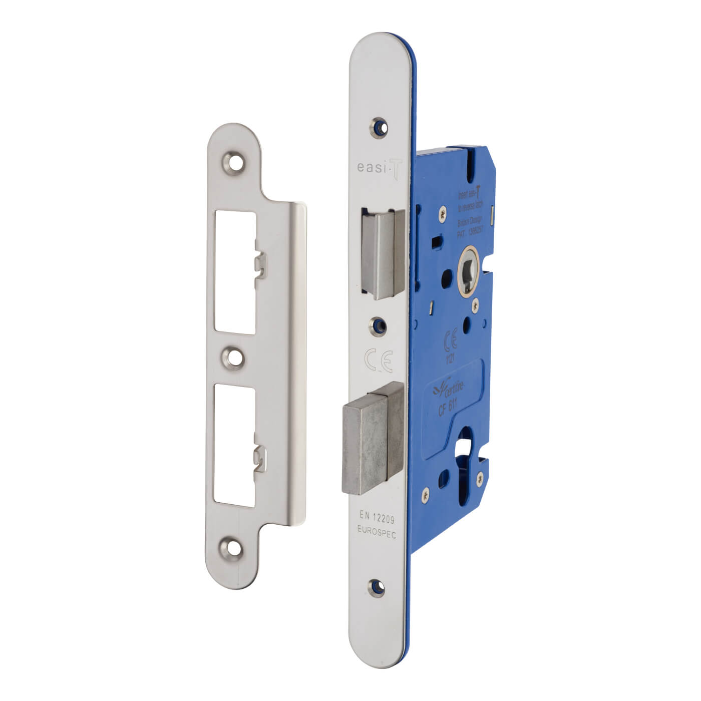 Hampstead Architectural DIN Euro Deadlock - 85mm Case - 60mm Backset ...