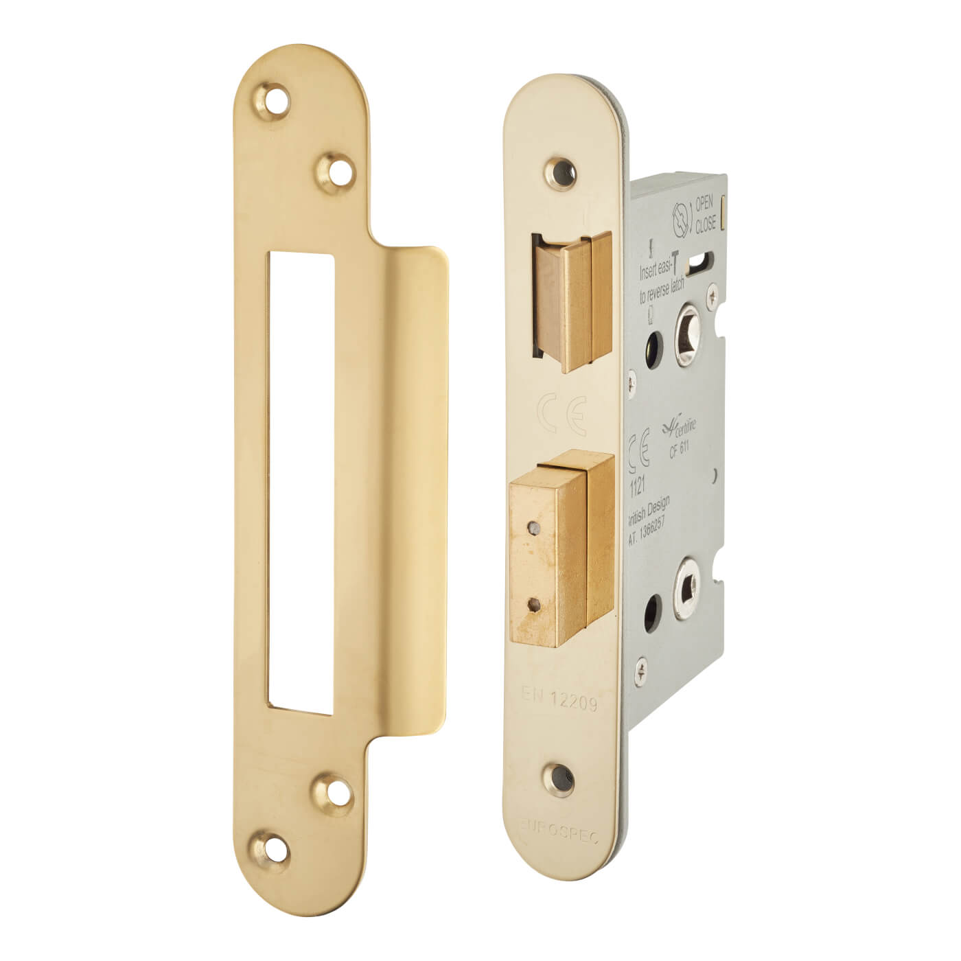 Hampstead Architectural Bathroom Lock - 65mm Case - 44mm Backset ...