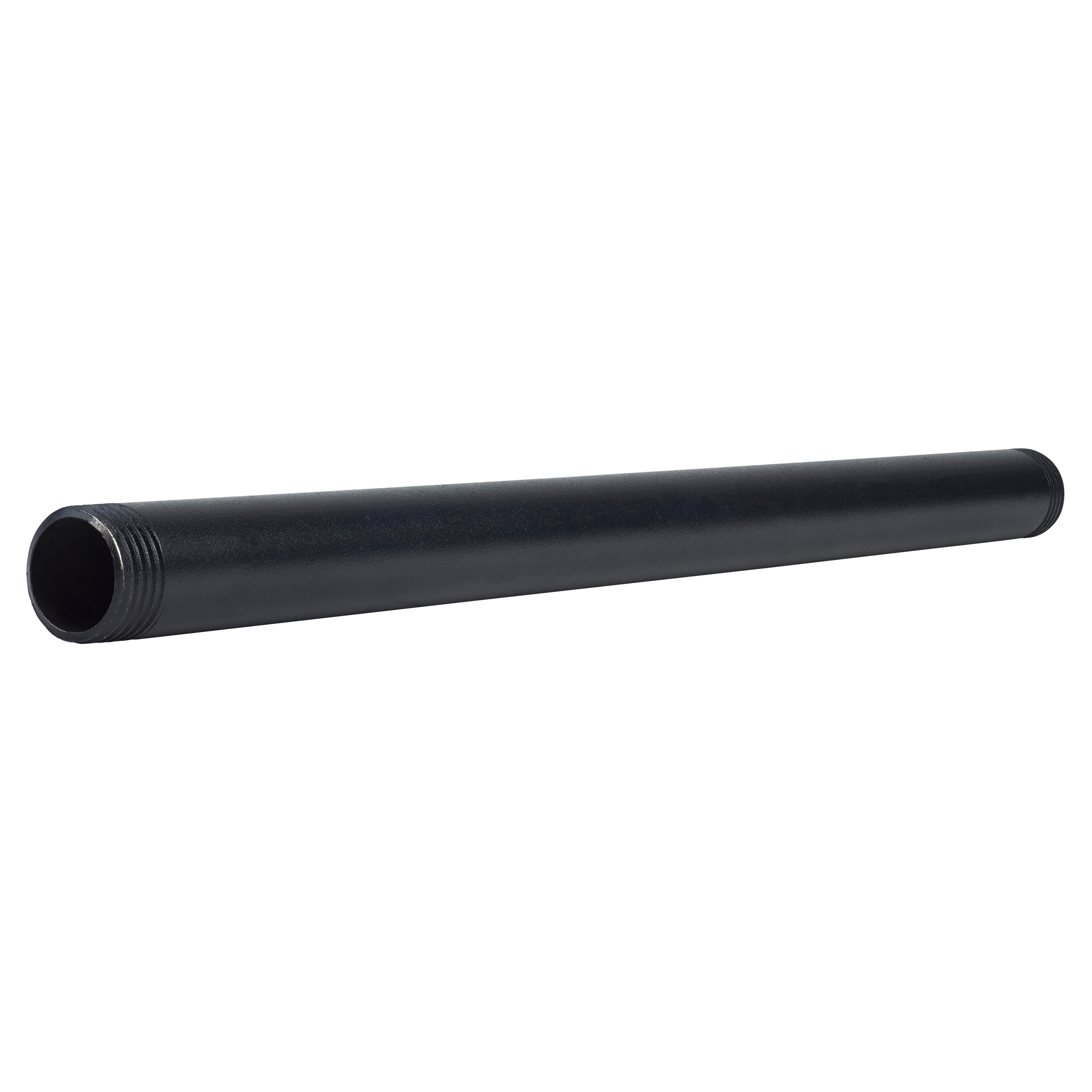 Altro 3/4" Pipe Shelving Iron Threaded Pipe - 18"/450mm Length - Black ...