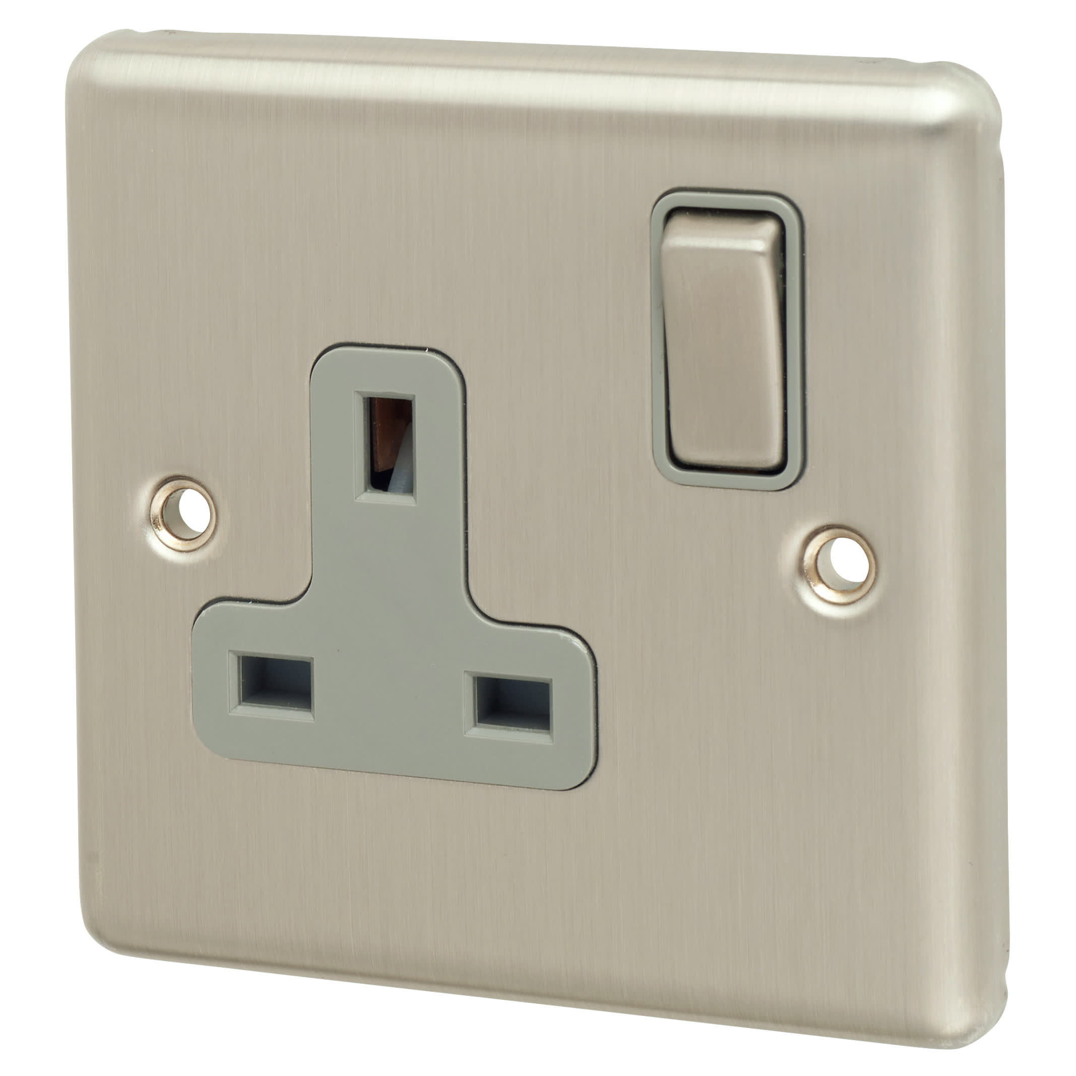 Eurolite Enhance Decorative 13A 1 Gang Double Pole Switched Socket ...