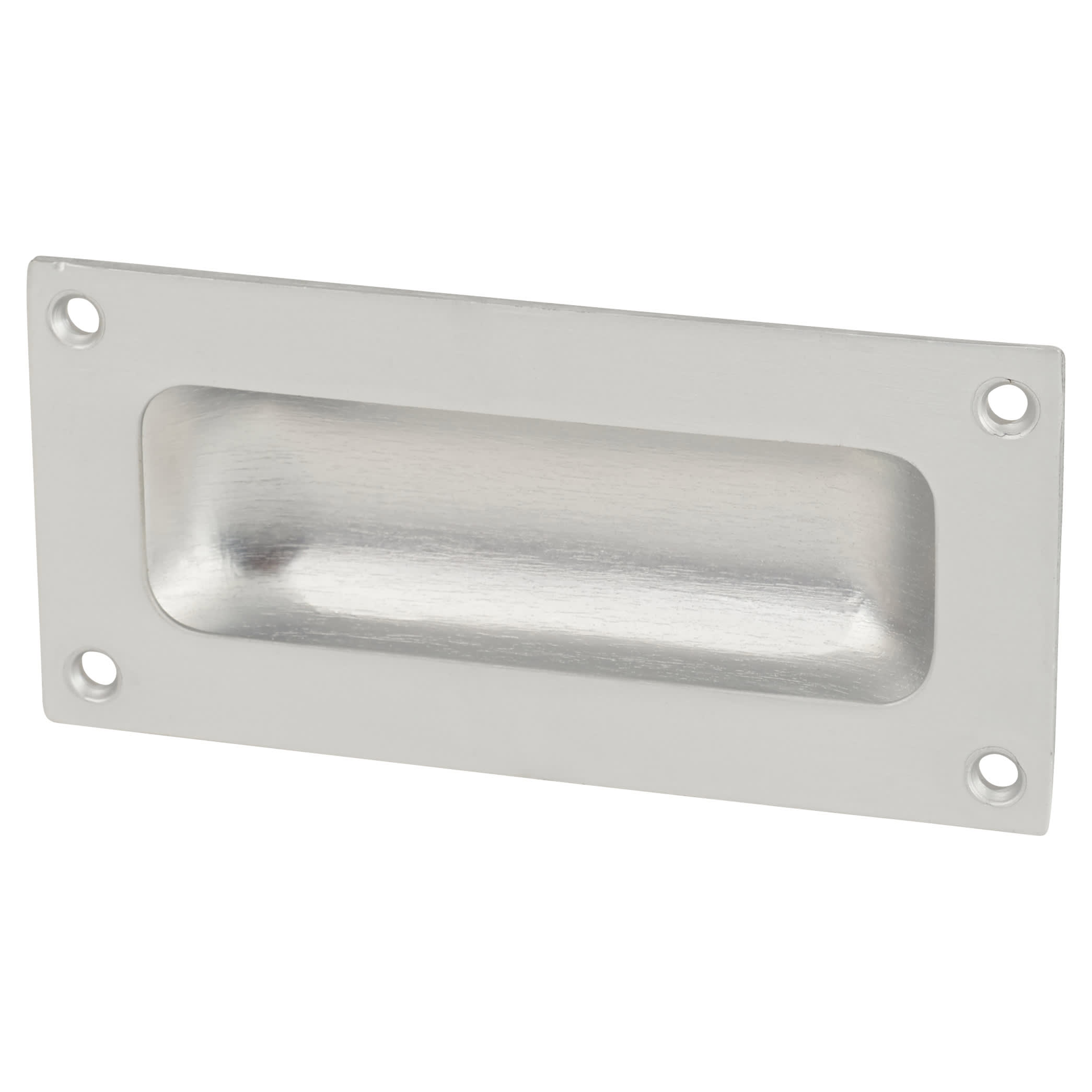 Altro Rectangular Flush Aluminium Door Pull - 90 x 43mm - Satin ...