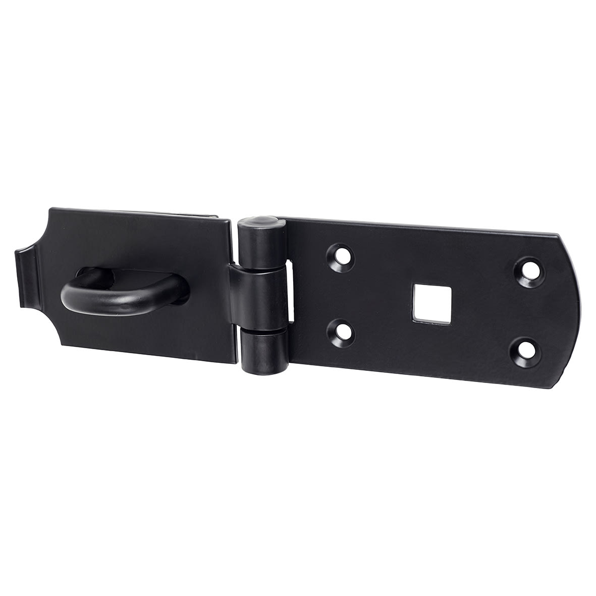 Heavy Pattern Hasp & Staple - 190mm Length - Black | IronmongeryDirect ...