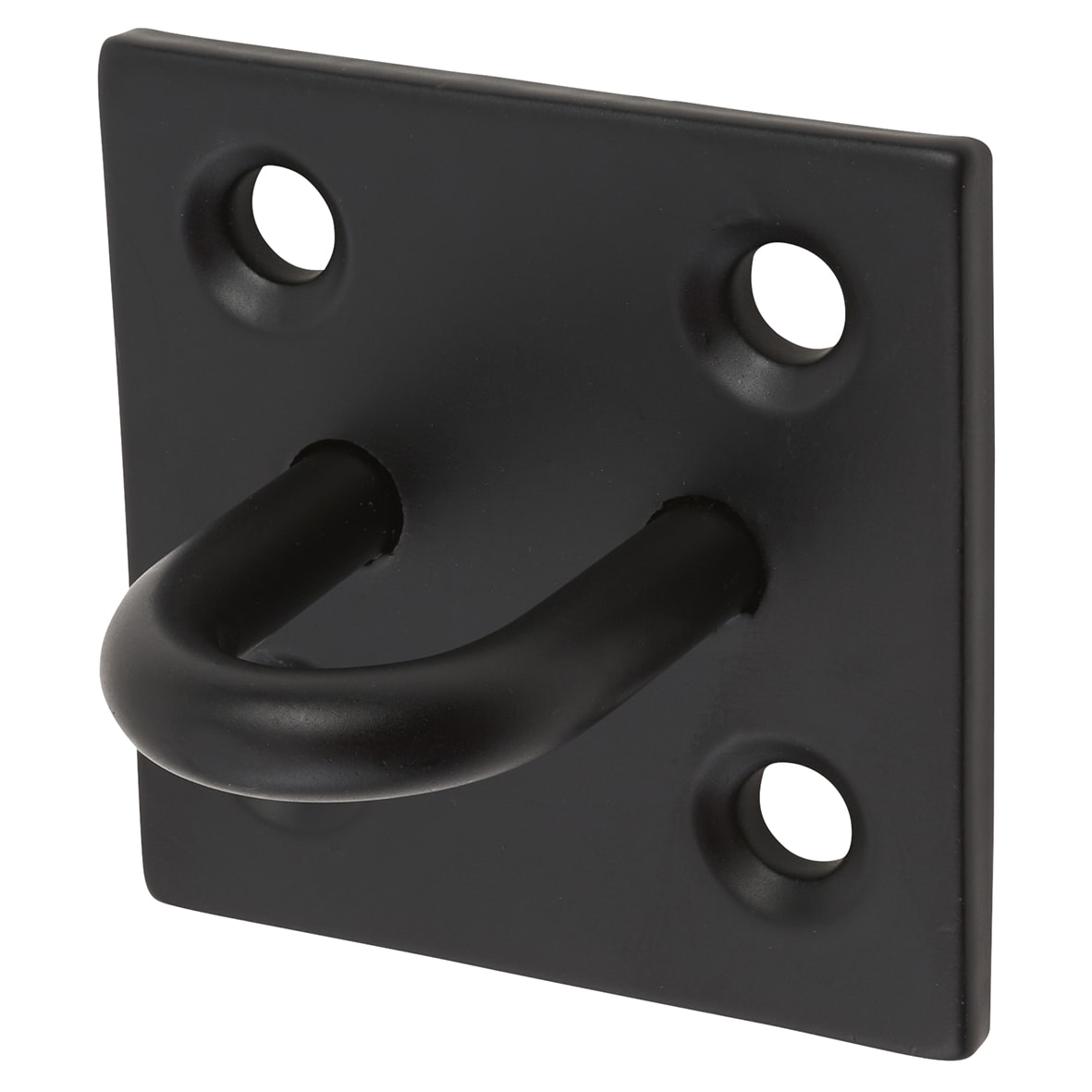 Staple on Plate - 6mm Link - Black | IronmongeryDirect | Same Day Despatch