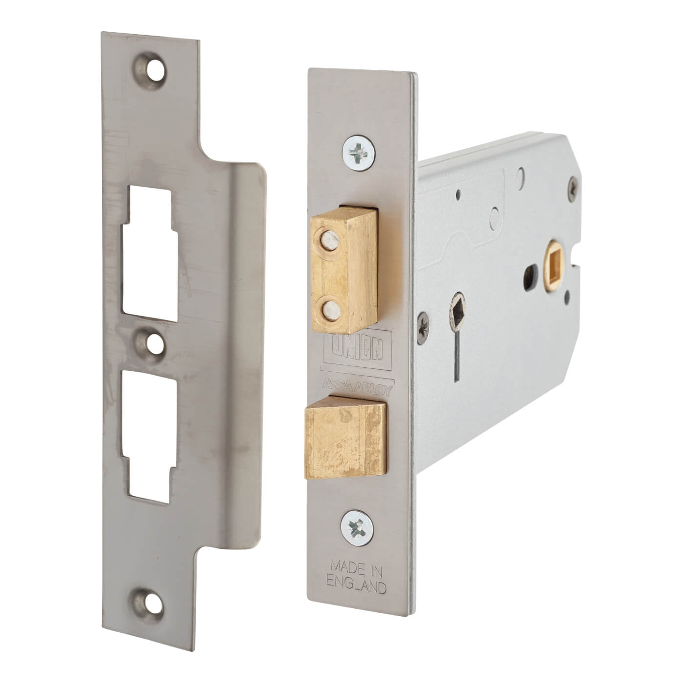 UNION 2026 Horizontal Bathroom Lock - 124mm Case -38 - 101.5mm Backset ...