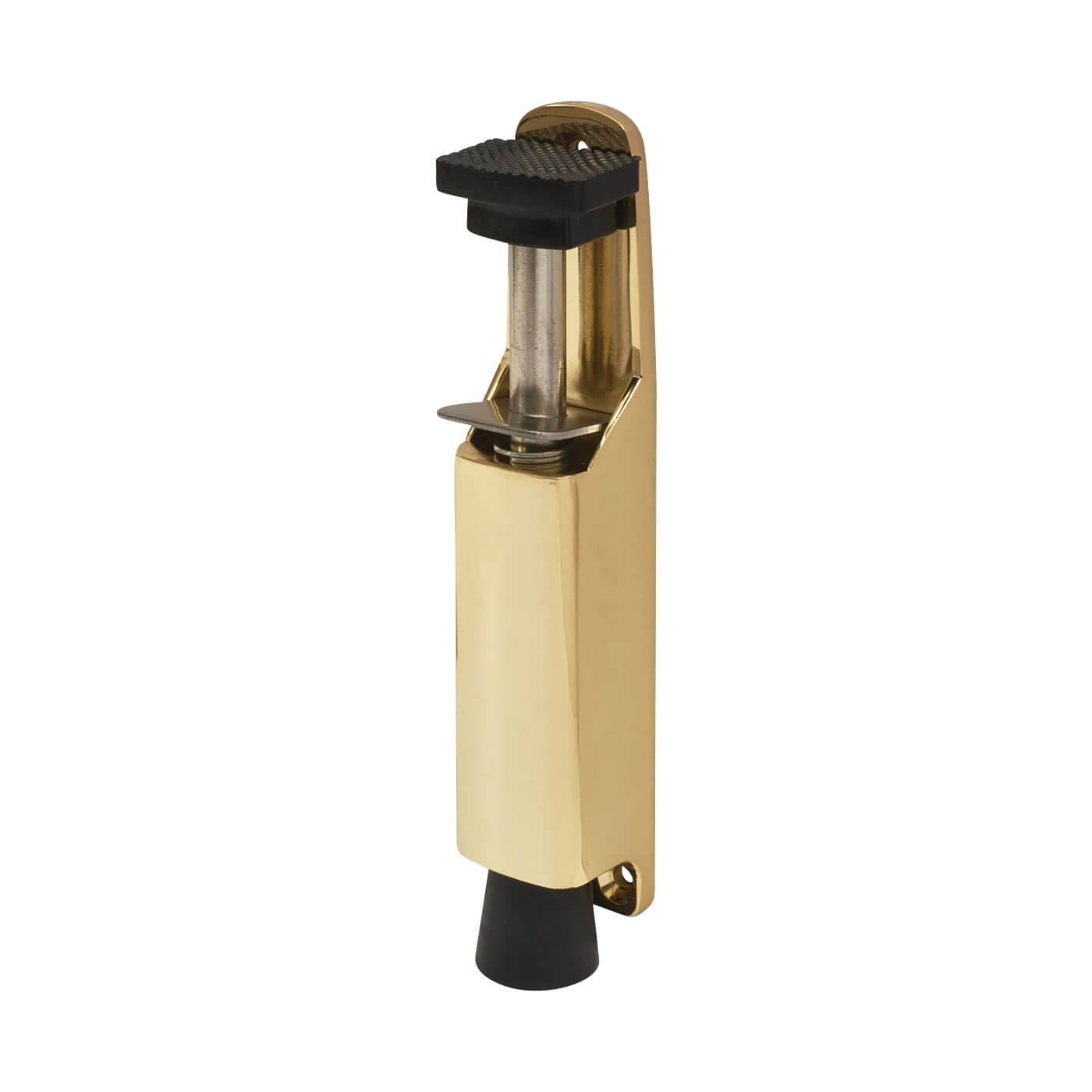 Jedo Foot Operated Door Holder - 180mm - Polished Brass ...