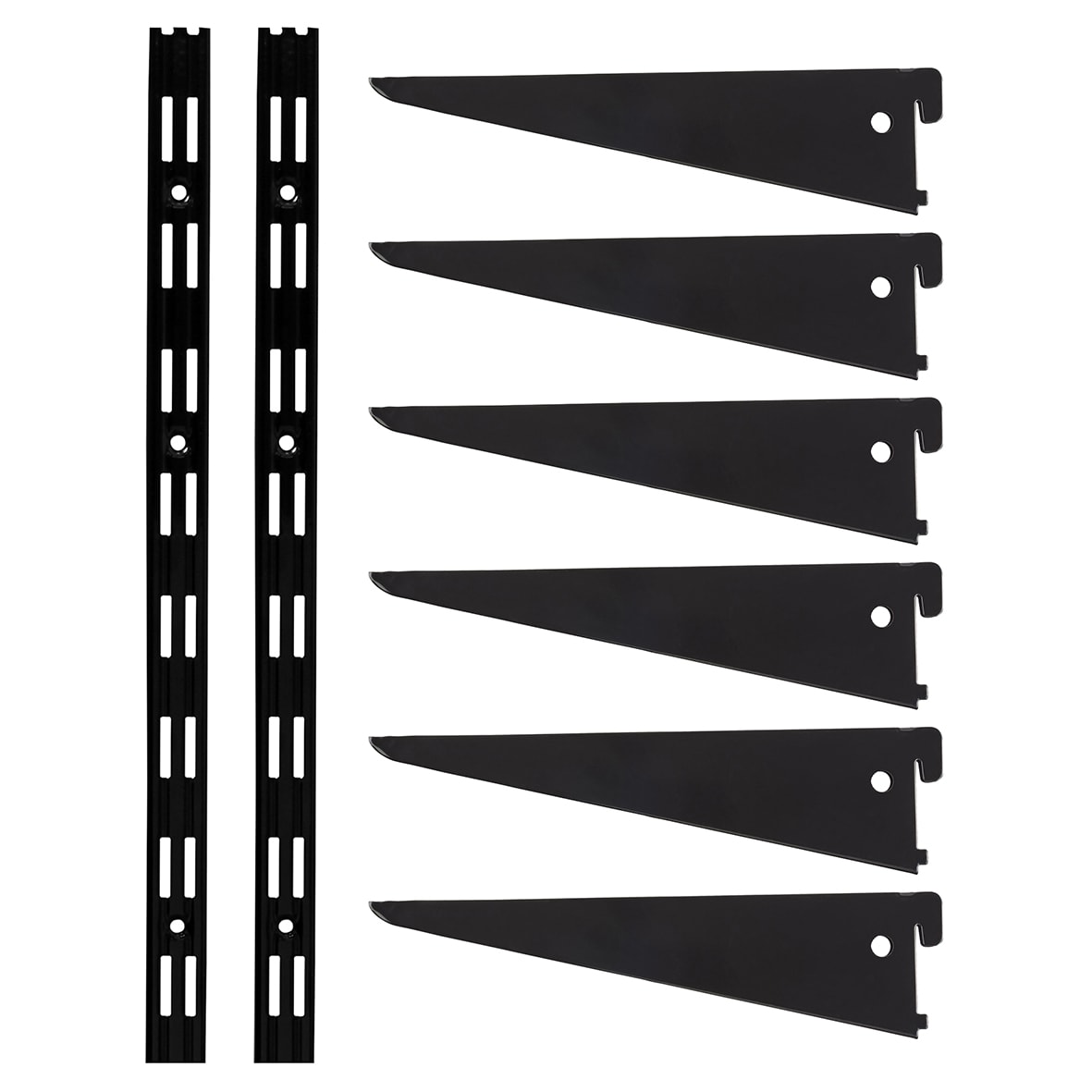 Altro Twin Slot Shelving Kit - 2 x 1000mm Uprights & 6 x 270mm Brackets ...