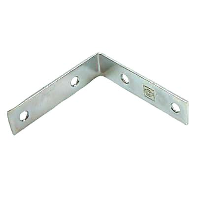 Corner Angle Brackets 100mm Bright Zinc Plated | IronmongeryDirect ...