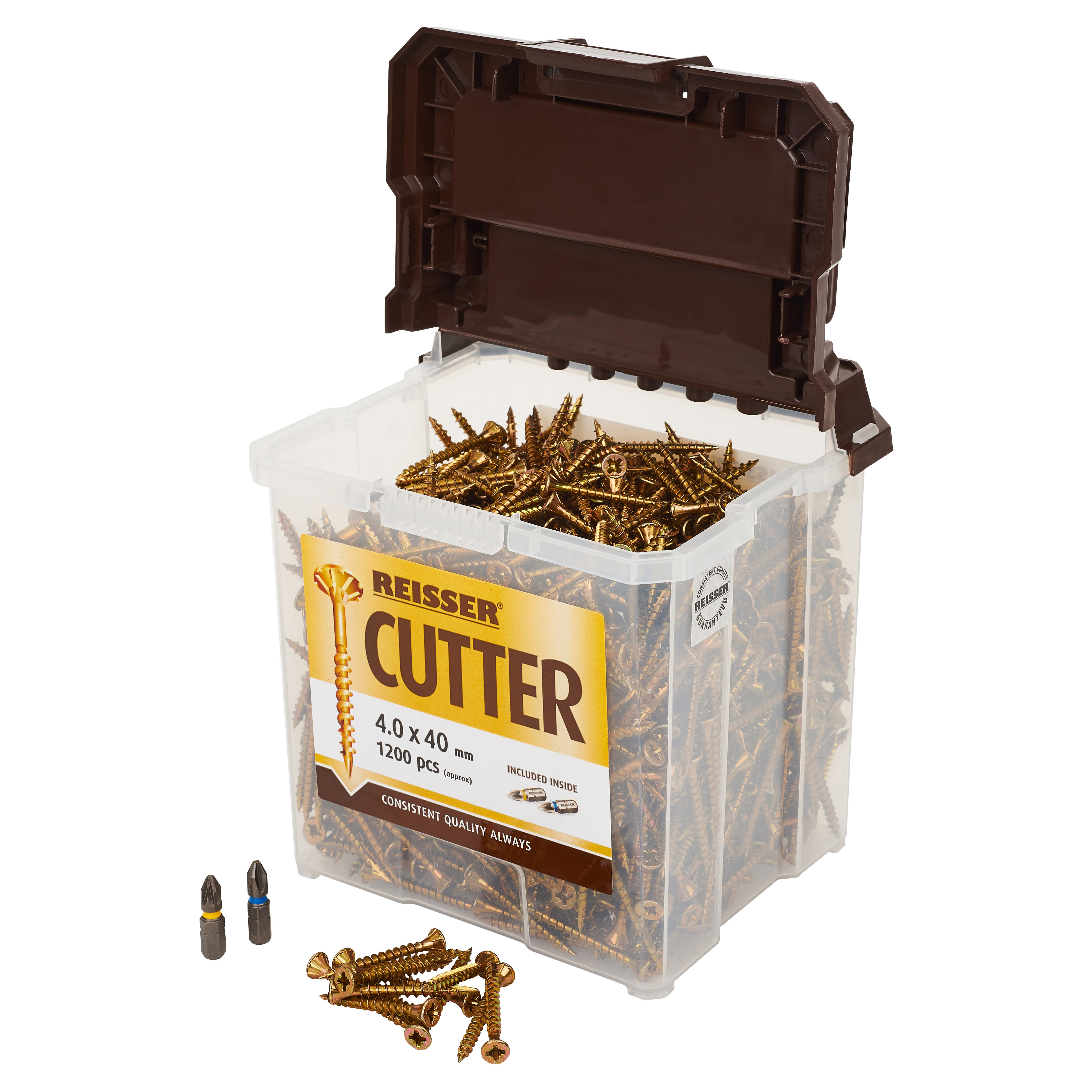 Reisser Cutter Tub - 4.0 x 40mm - Pack 1200 | IronmongeryDirect | Same ...