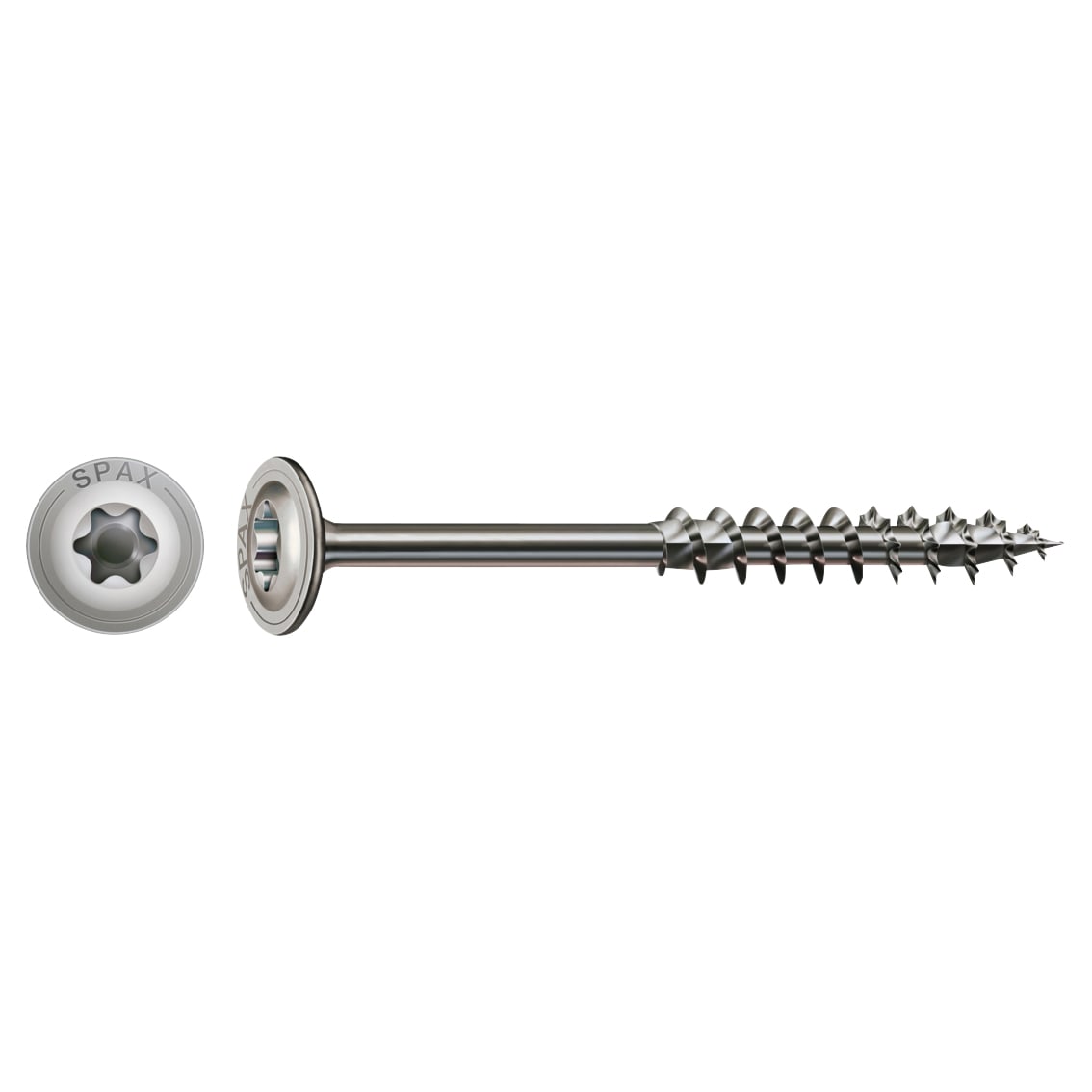 Spax Decking Screw Cylindrical Head, T-Star Plus - 6x80 - A4 Stainless ...