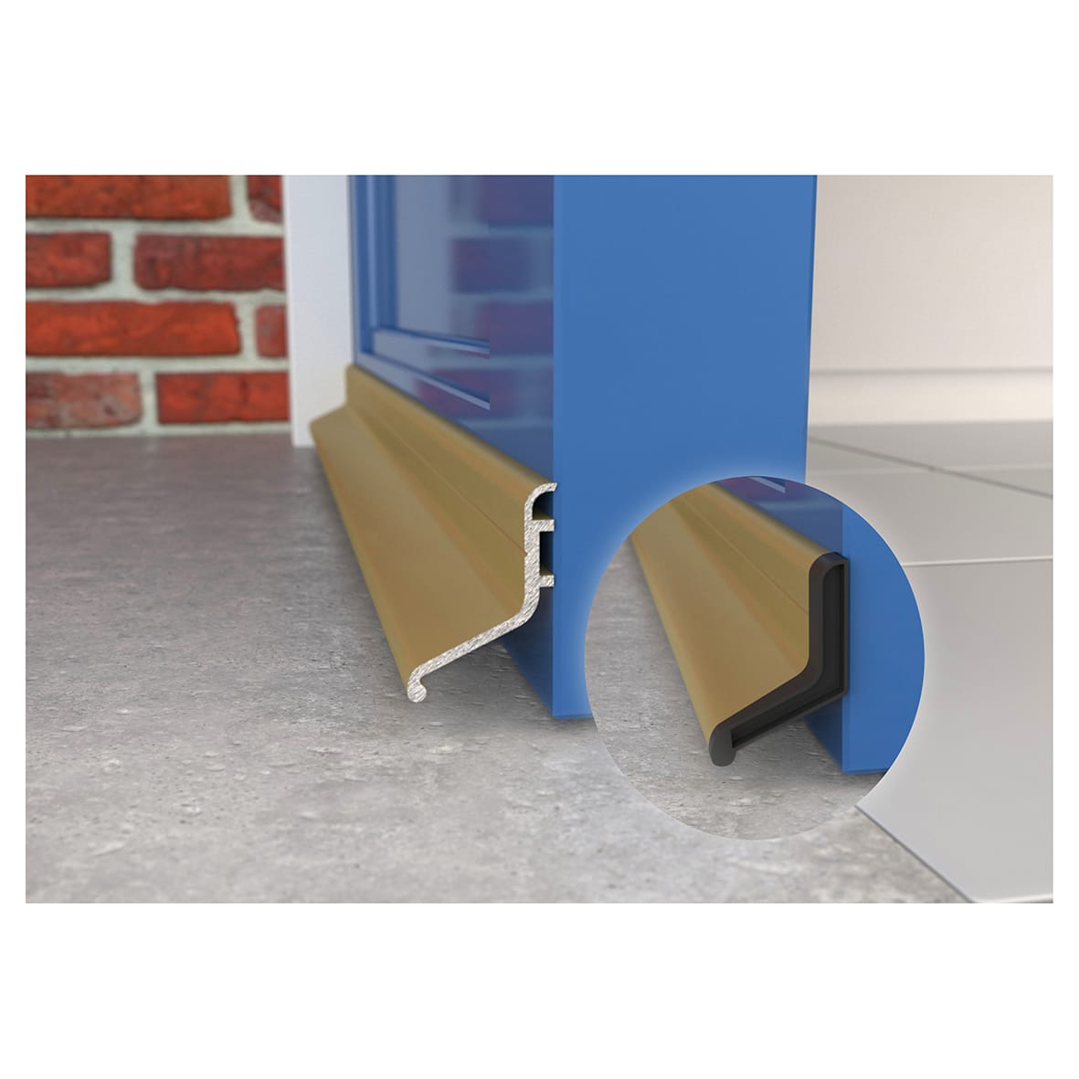 Low Height Macclex Threshold Standard Inward Opening Doors 914mm Gold ...