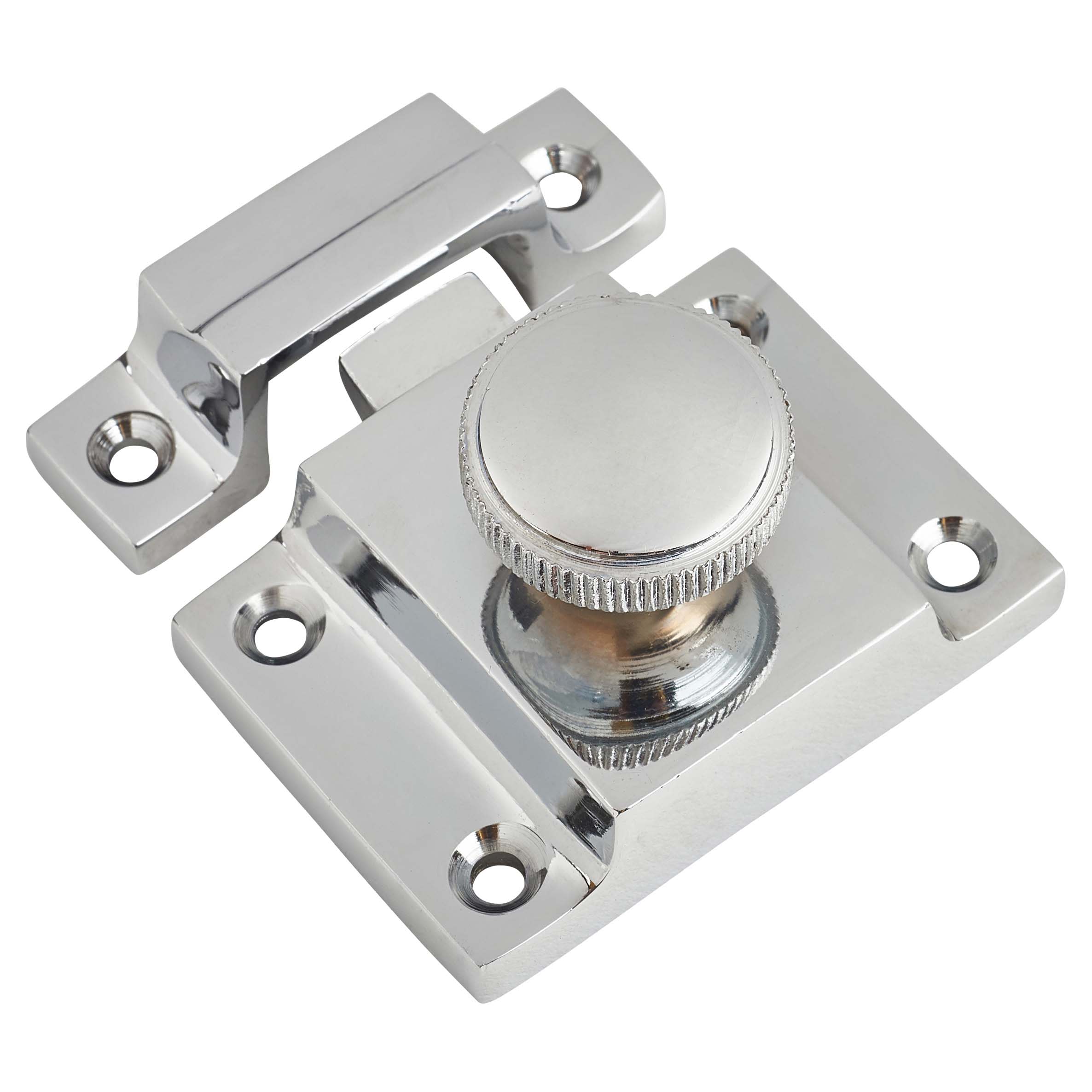 Box Style Cupboard Catch Polished Chrome | IronmongeryDirect | Same Day ...