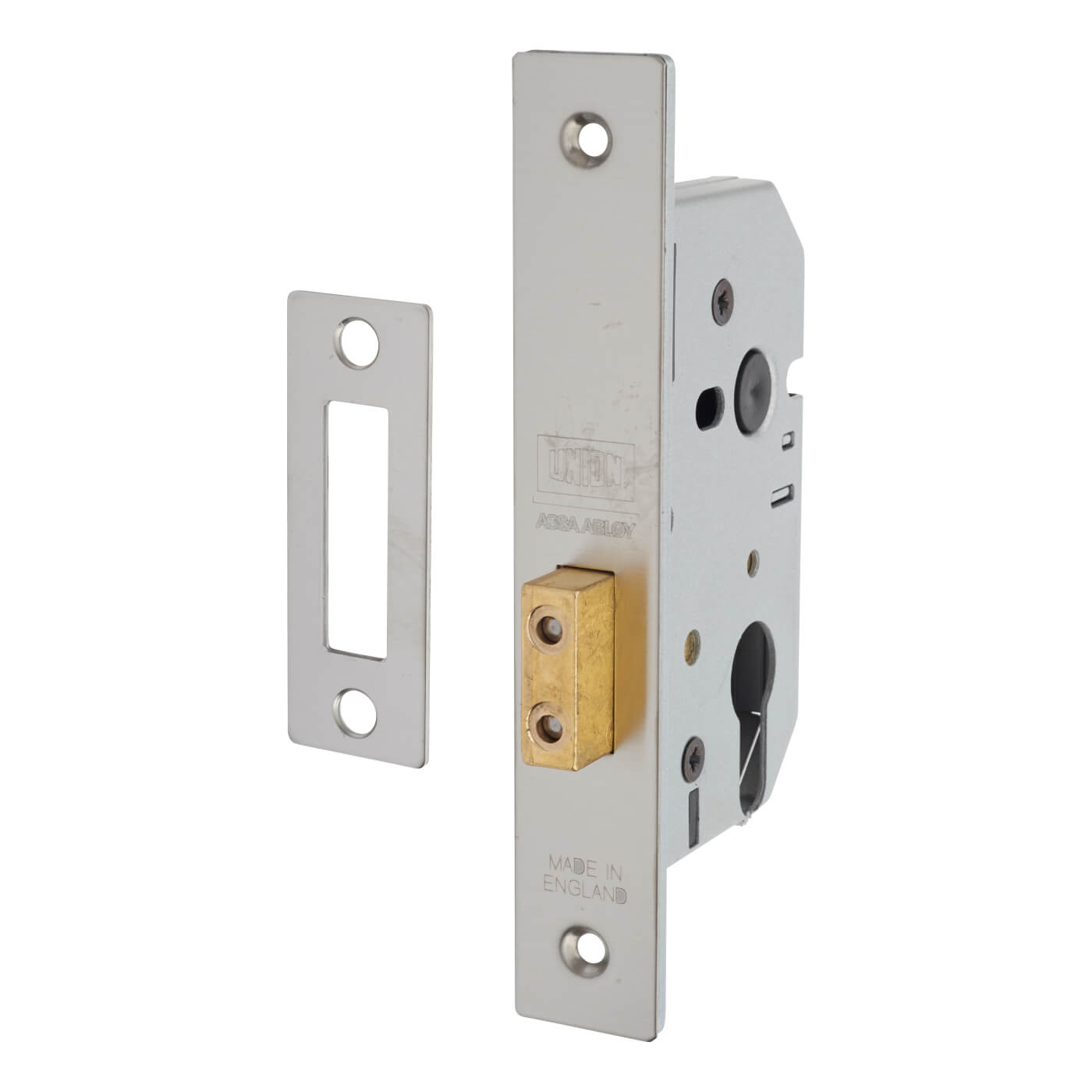 UNION 2149 Euro Profile Deadlock - 77.5mm Case - 57mm Backset - Satin ...