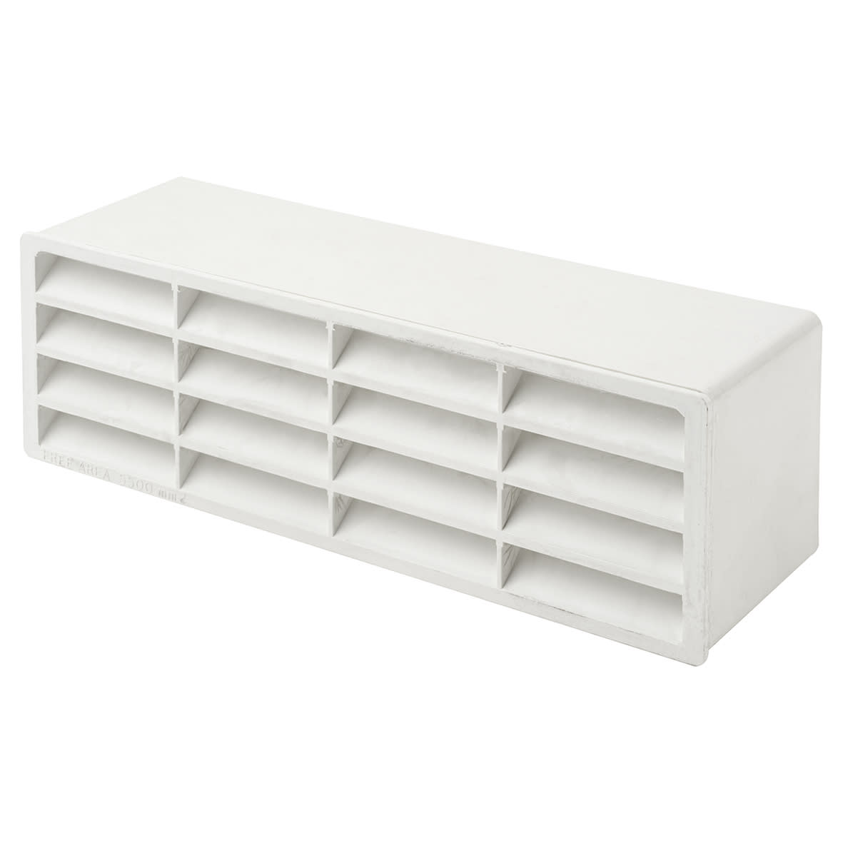 Manrose Slimline Air Brick and Adaptor - 204 x 60mm - White ...
