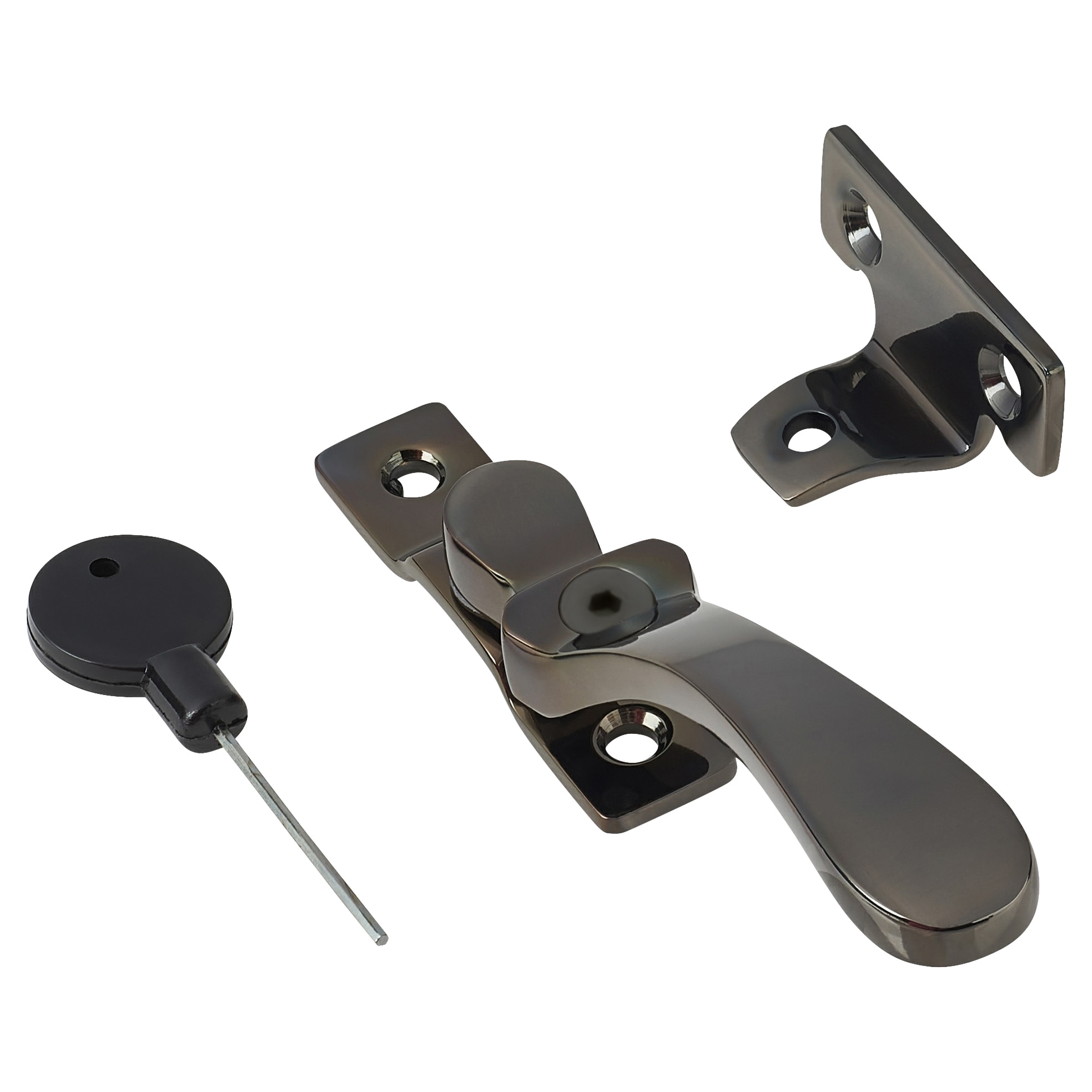 Hampstead Victorian Locking Wedge Fastener - Black Nickel ...