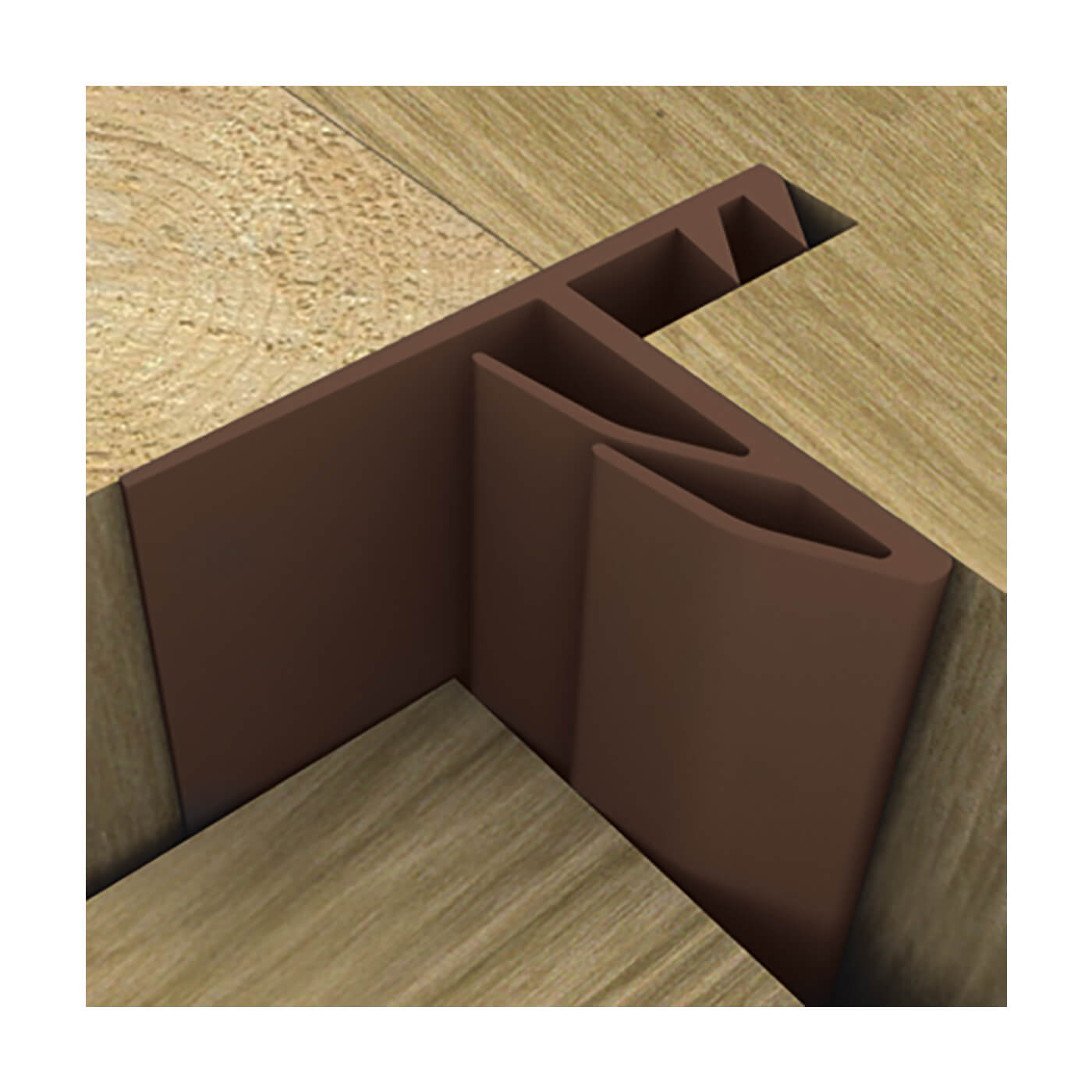 710FR Perimeter Seal 2100mm length brown finish | IronmongeryDirect ...