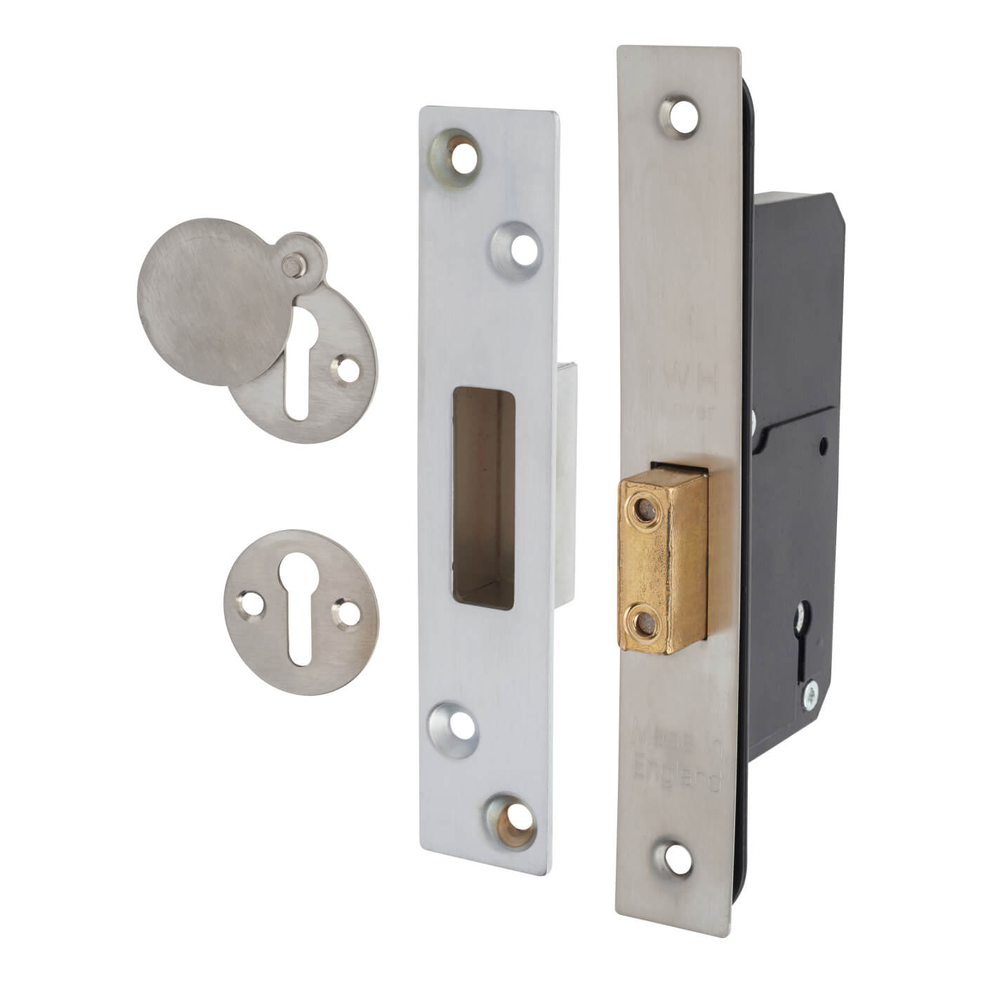 Narrow 5 Lever Deadlock - 51mm Case - 35mm Backset - Satin Stainless ...
