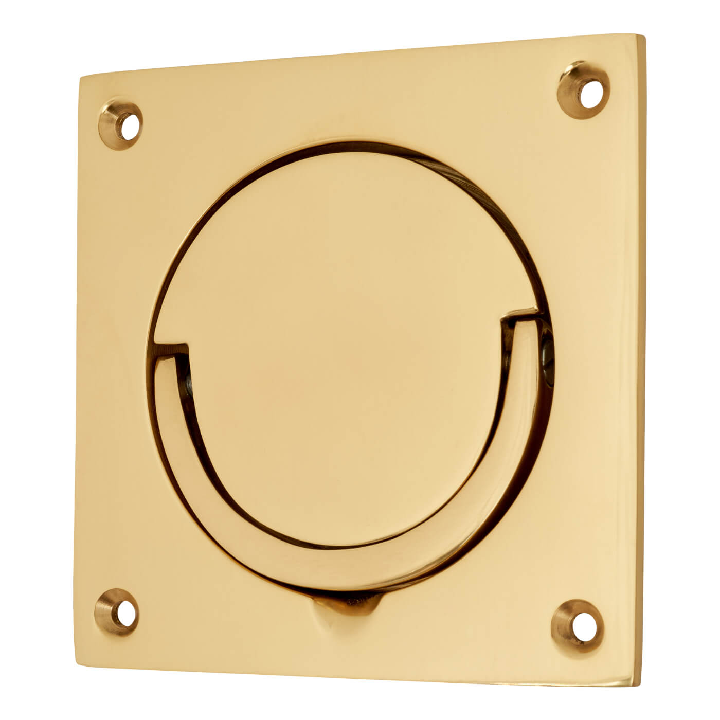 Altro Squash Court Flush Handle - 87 x 87 x 19mm - Polished Brass ...