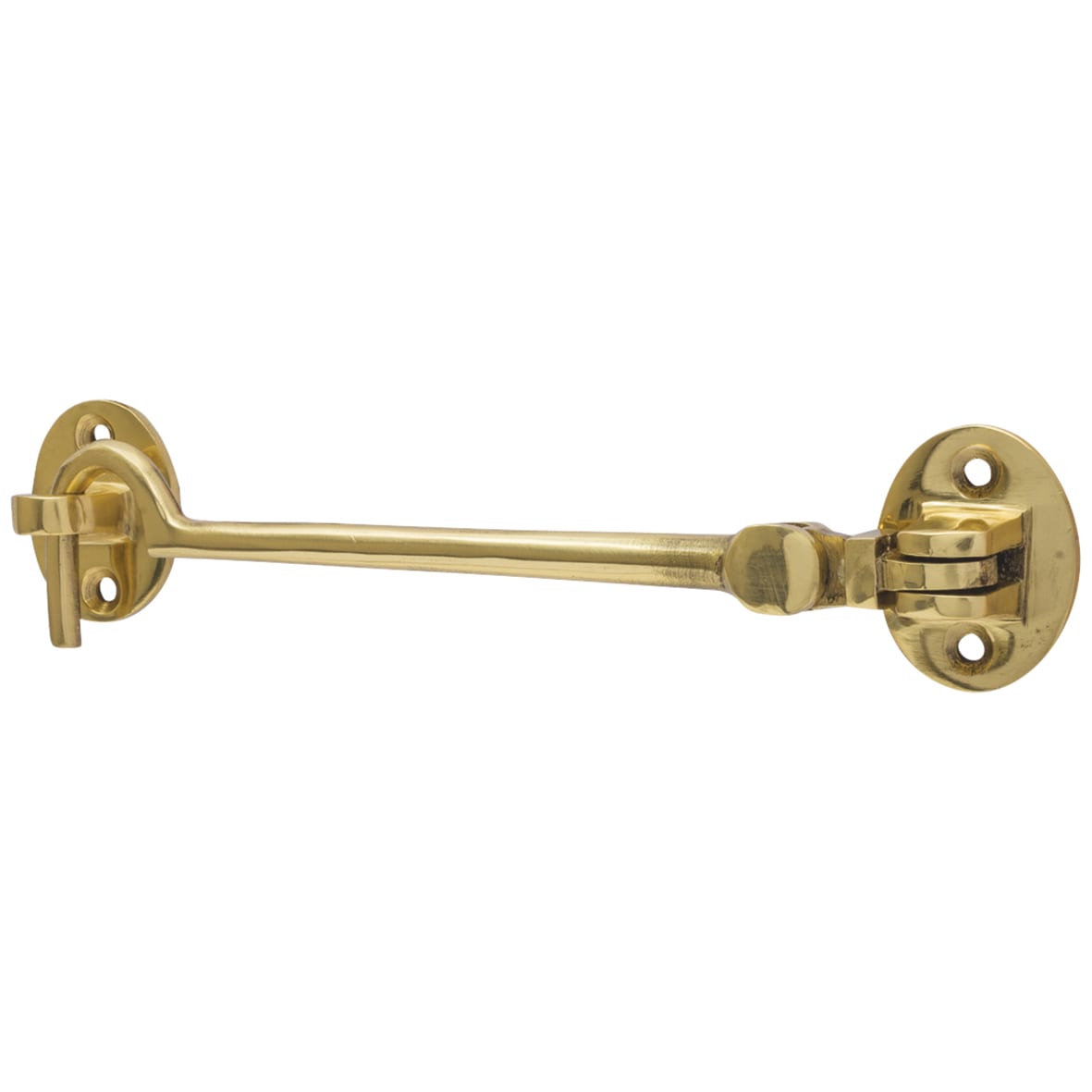 Hampstead Heavy Duty Cabin Hook & Eye - 200mm - Polished Brass ...