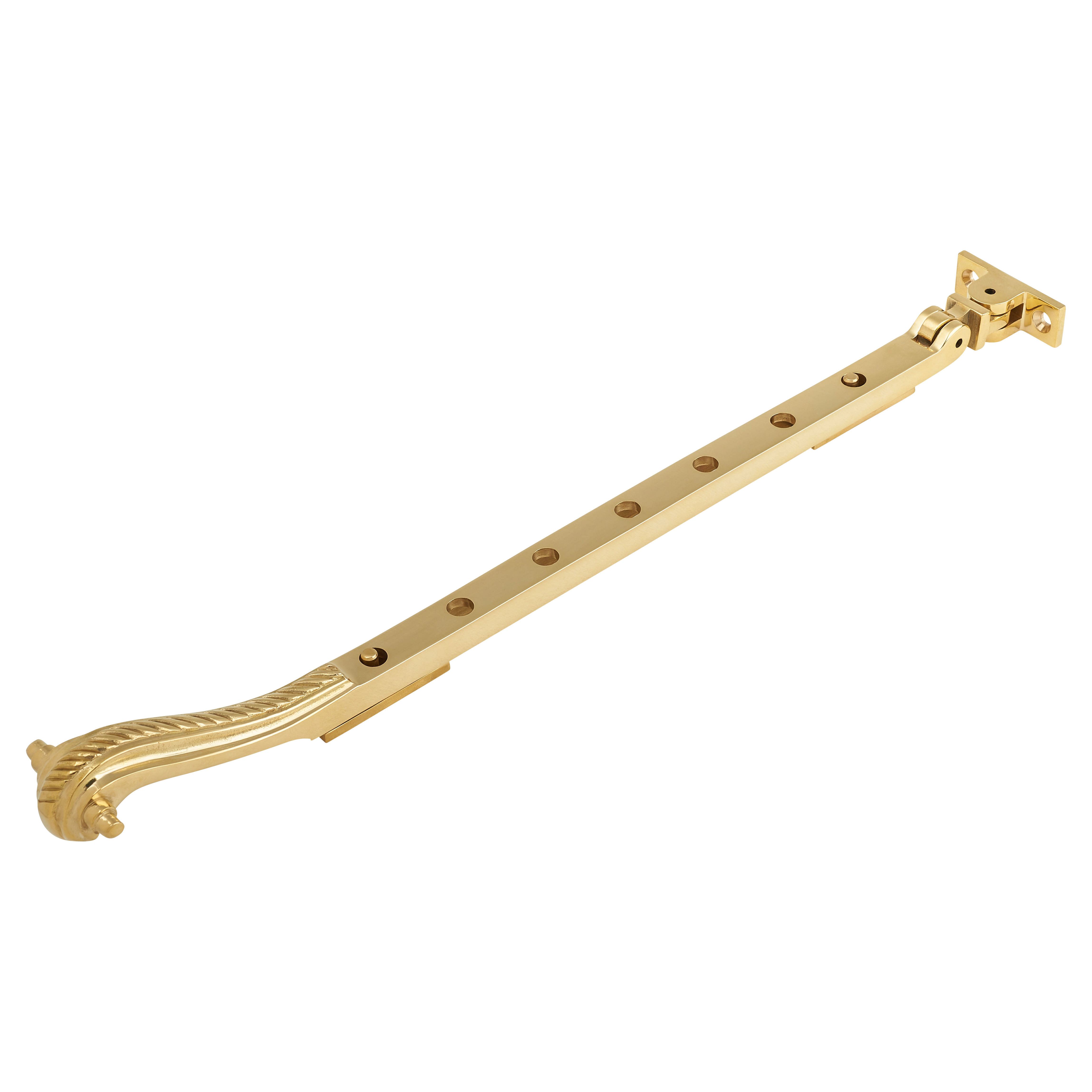 Hampstead Georgian Rope Edge Window Fastener - Polished Brass ...