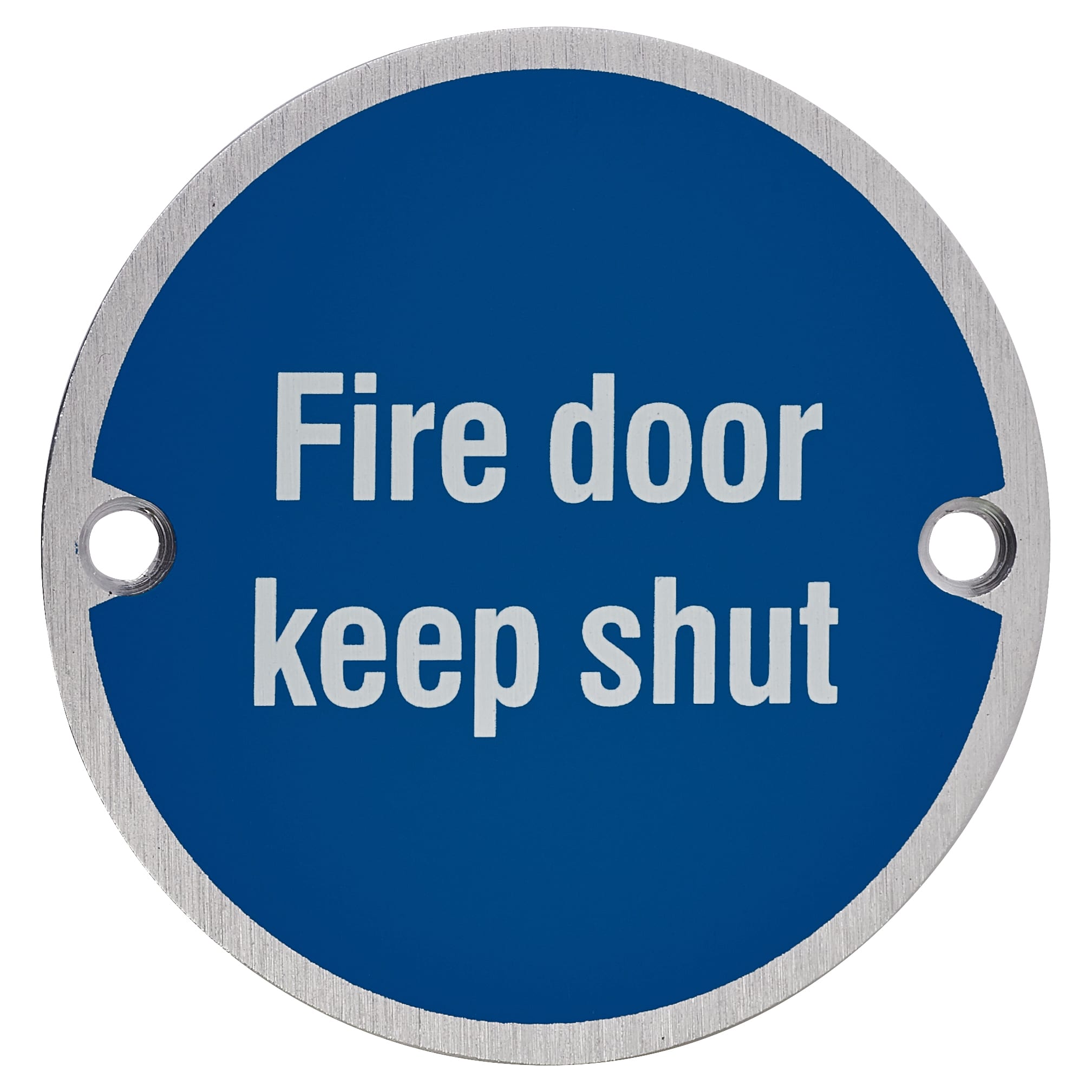 Fire Door Keep Shut 75mm Door Sign Disc Includes Screws SAA ...