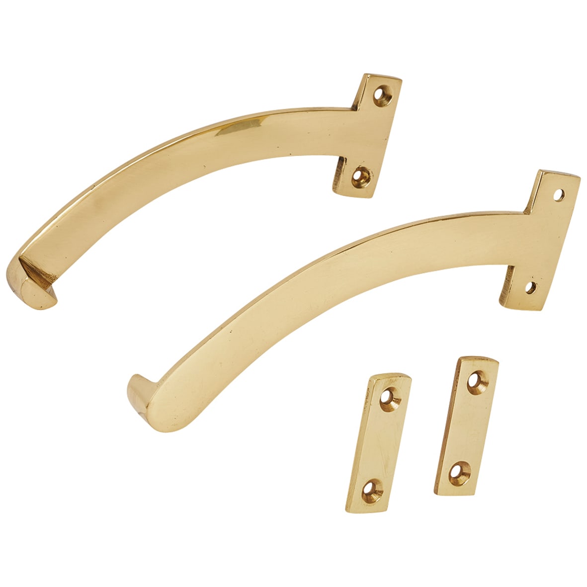 Quadrant Arm Stay 150mm Polished Brass | IronmongeryDirect | Same Day ...