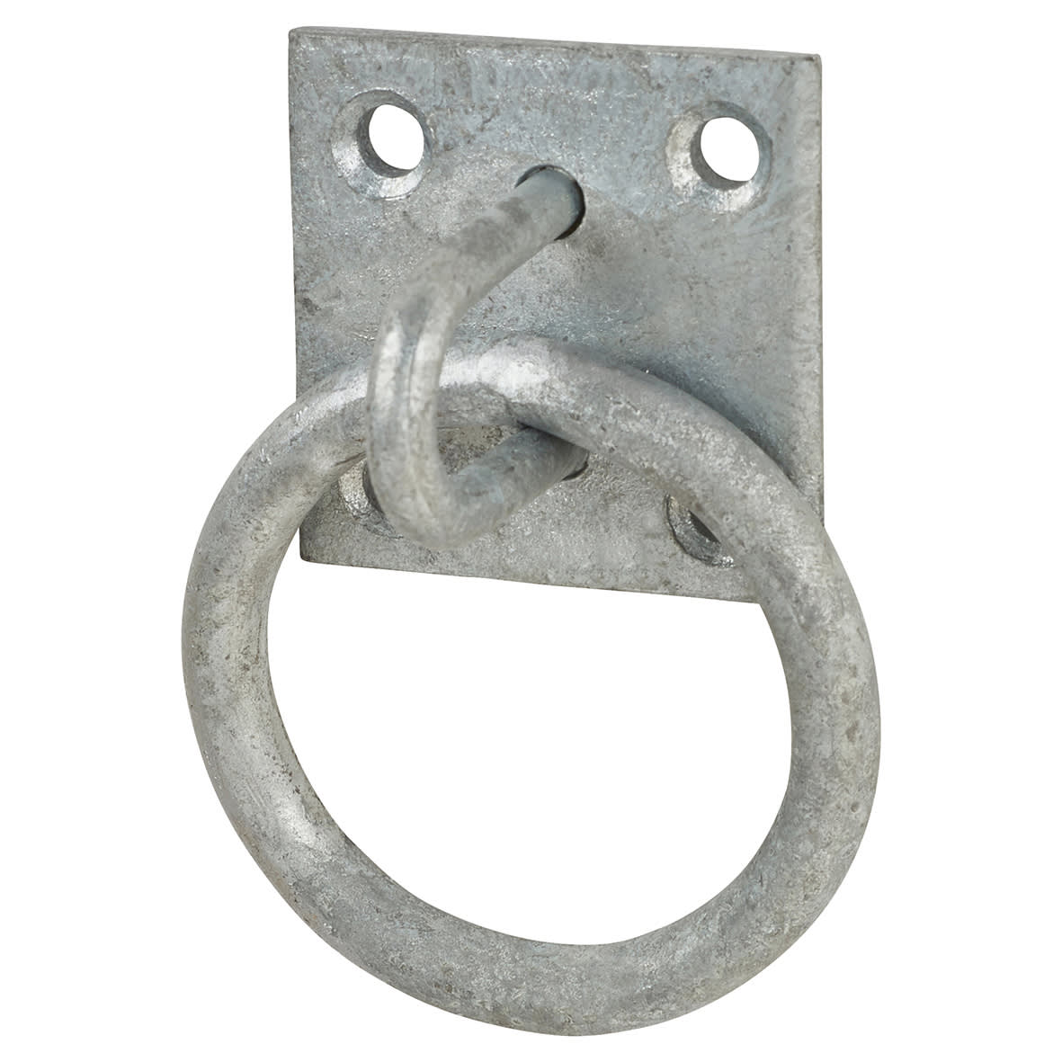 Ring on Plate - 50 x 50 x 8mm - Galvanised | IronmongeryDirect | Same ...