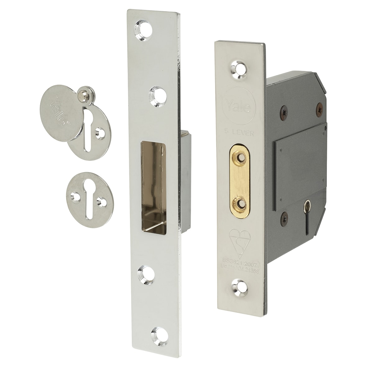 Yale M562 BS3621:2007 5 Lever Deadlock - 76mm Case - 57mm Backset ...