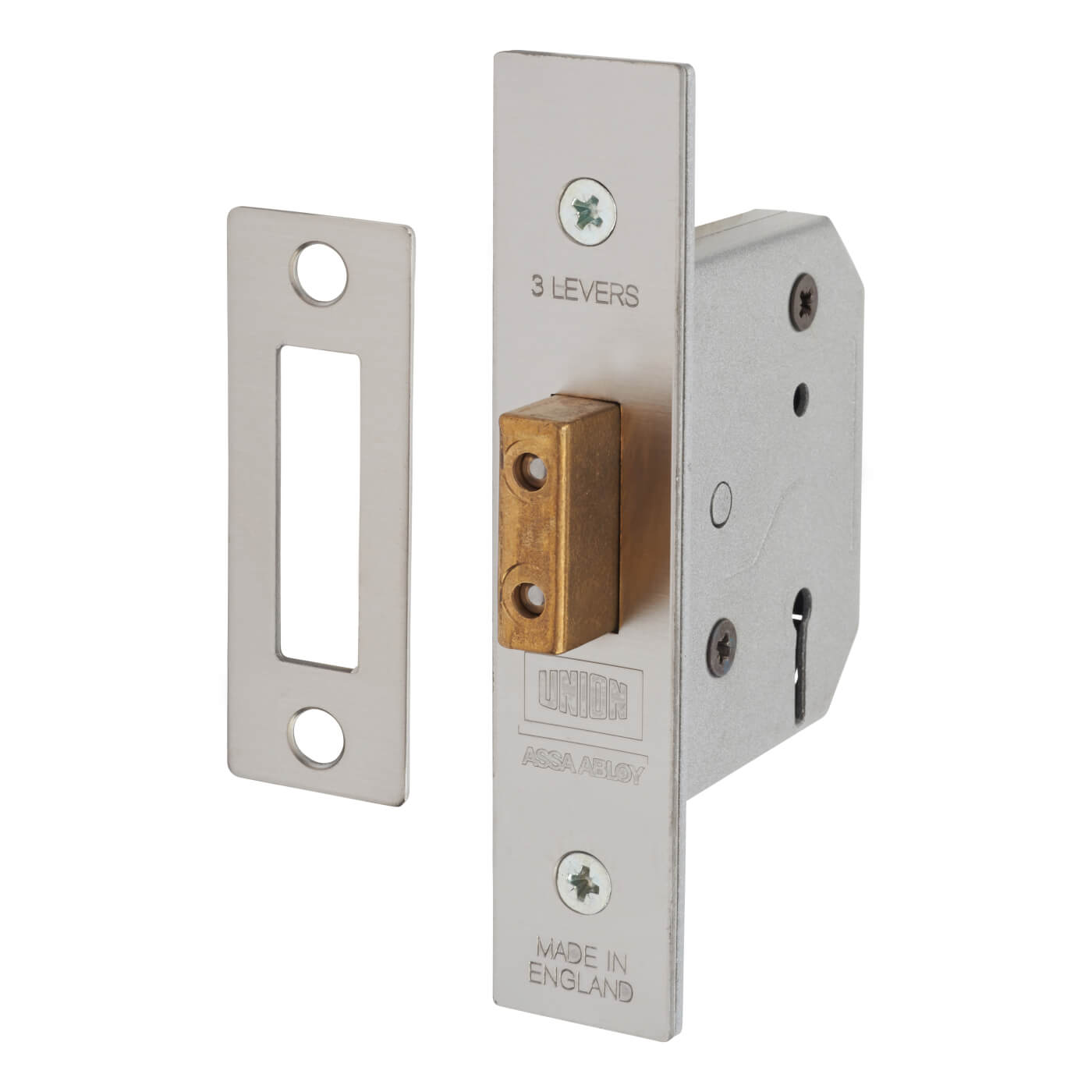 UNION 2177 3 Lever Deadlock - Key Number M136MM - 65mm Case - 44.5mm ...