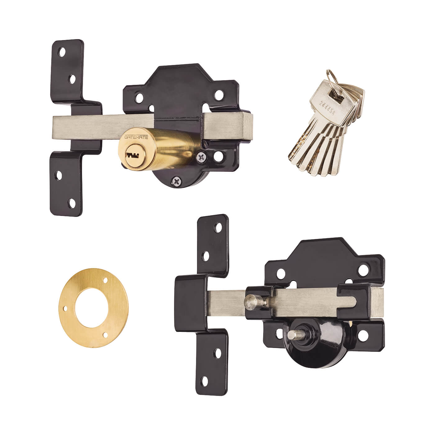 GateMate Stainless Steel Locking Long Throw Lock 50mm 1 key/1 button ...