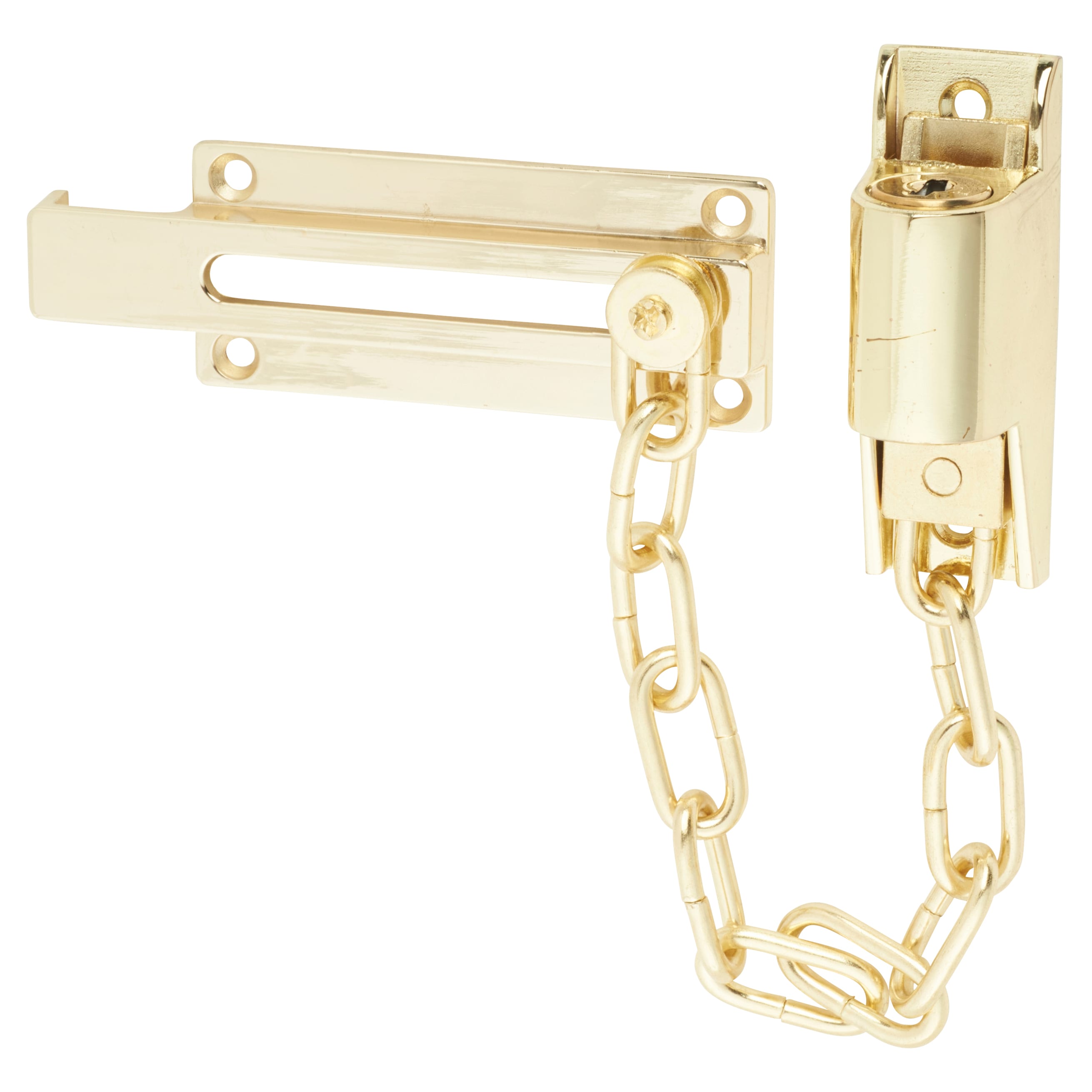 Locking Door Chain - Electro Brass | IronmongeryDirect | Same Day Despatch