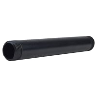 Altro 1/2" Pipe Shelving Iron Threaded Pipe - 12"/300mm Length - Black ...