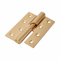 Rising Butt Hinge - 75 x 70 x 2.5mm - Left Hand - Brass Plated - Pair ...
