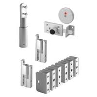 Hex Headed Bolt Through Fixing - Satin Anodised Aluminium - 17-21mm ...