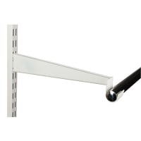 elfa Twin Slot Shelf Bracket for Solid Shelving - 270mm - White | IronmongeryDirect | Same Day ...