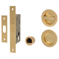 Klug Round Flush Privacy Set with Bolt - Stainless Steel Grade 304 ...