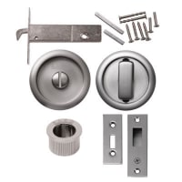 Klug Round Flush Privacy Set with Bolt - Stainless Steel Grade 304 ...