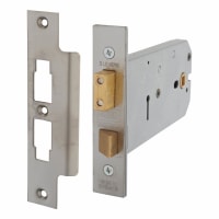 UNION 22WCS StrongBOLT Bathroom Lock - 81mm Case - 57mm Backset - Satin ...