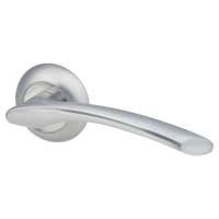 Altro York Lever Door Handle on Rose - Polished Chrome ...