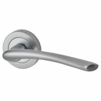 Altro York Lever Door Handle on Rose - Polished Chrome ...